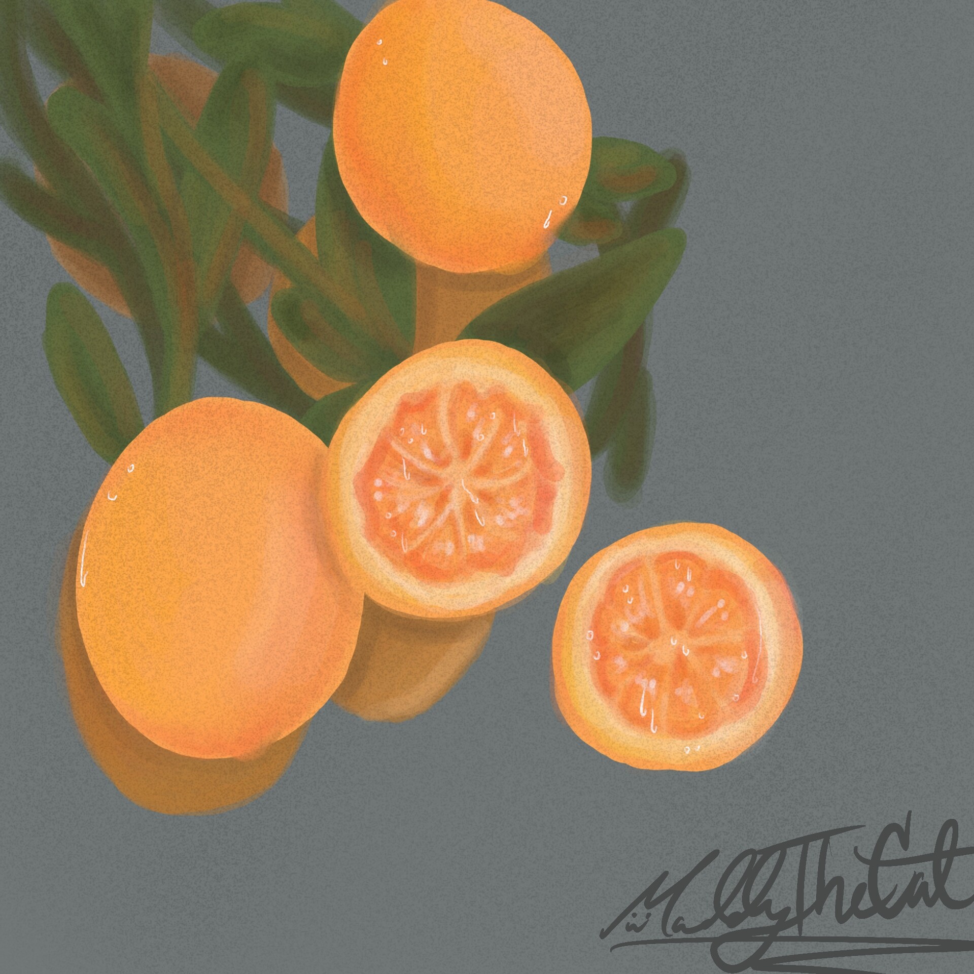 ArtStation - Orange painting