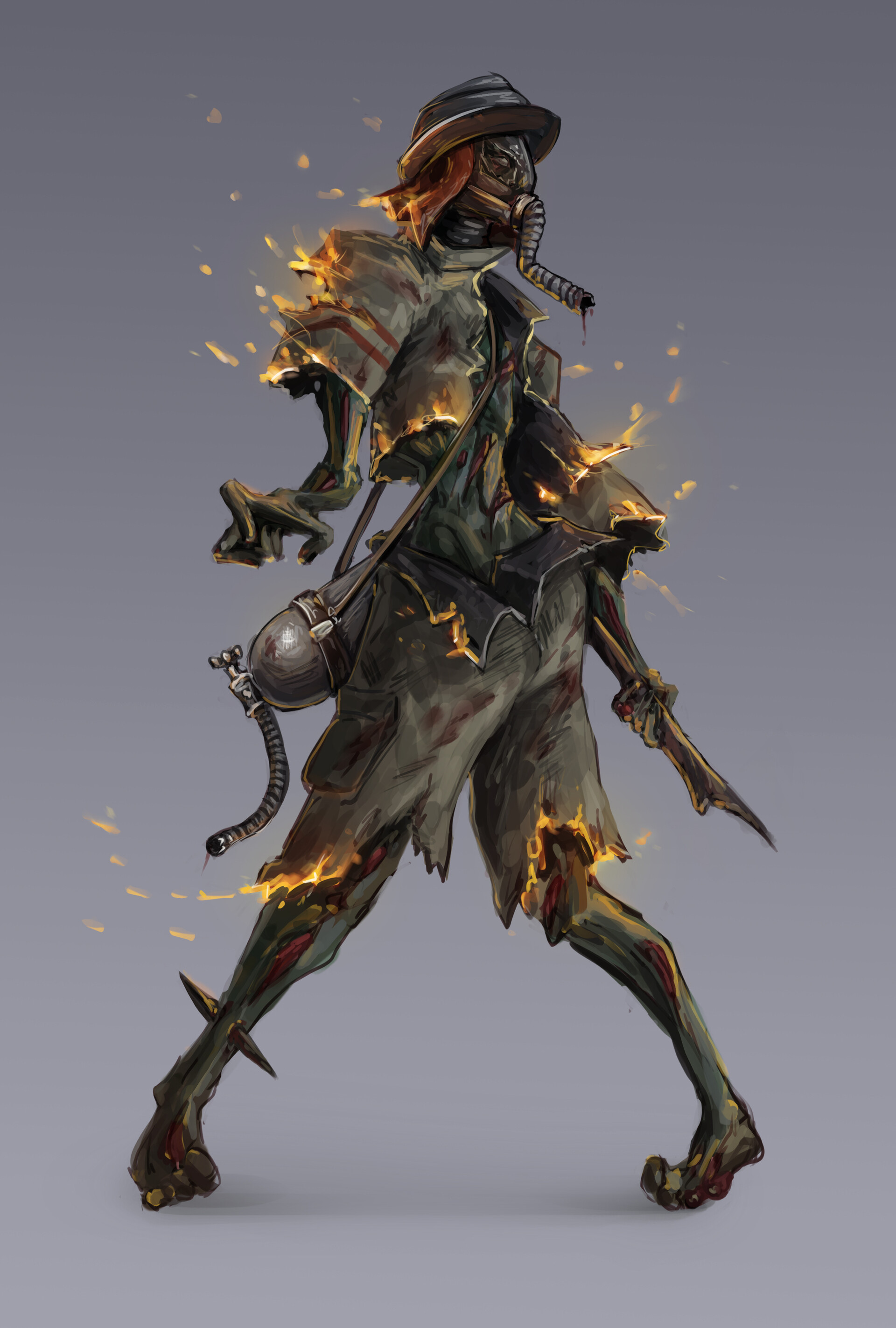 ArtStation - Zombie firefighter concept