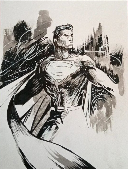 how to draw man of steel
