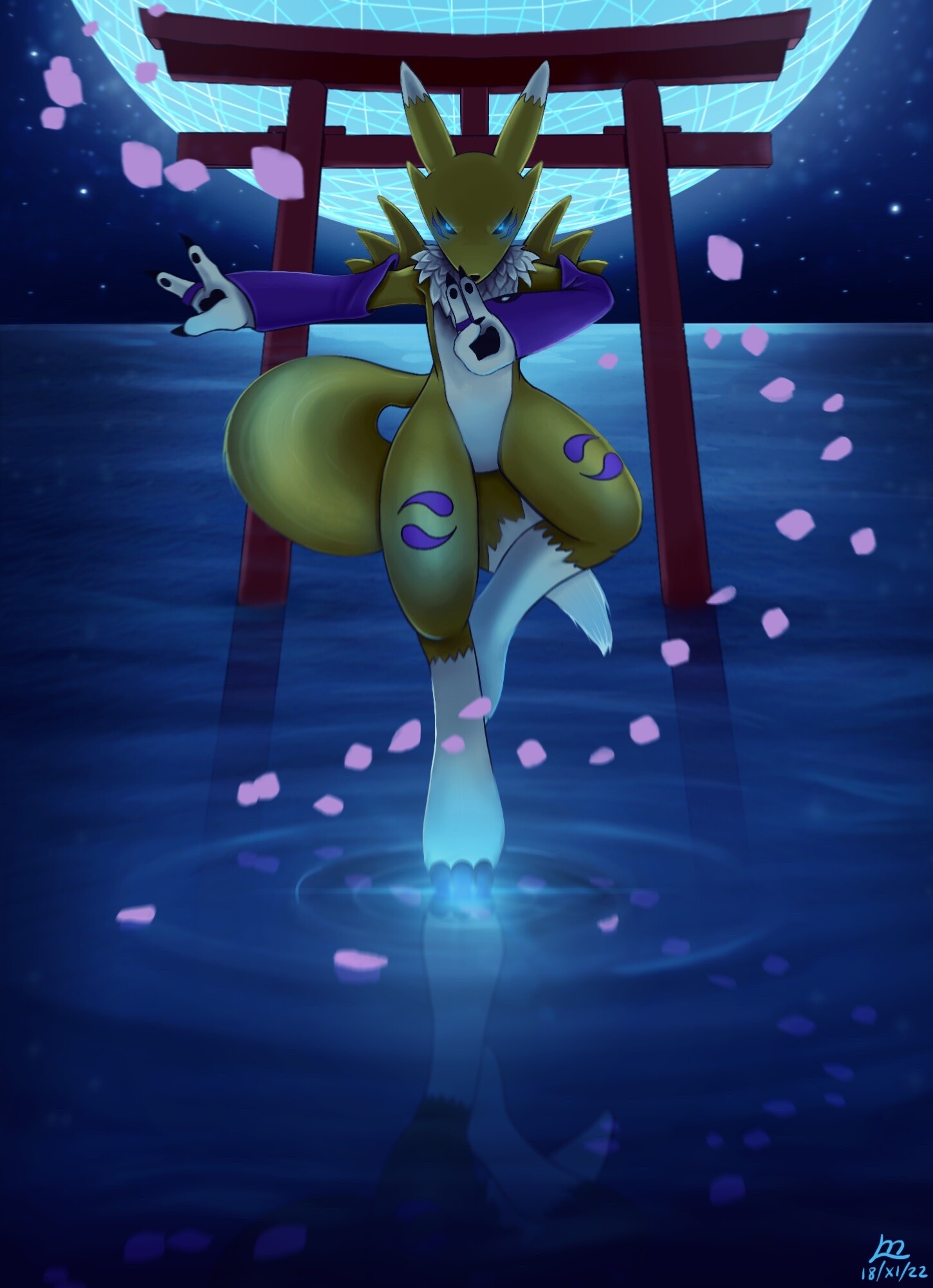 ArtStation - Renamon Digimon TCG