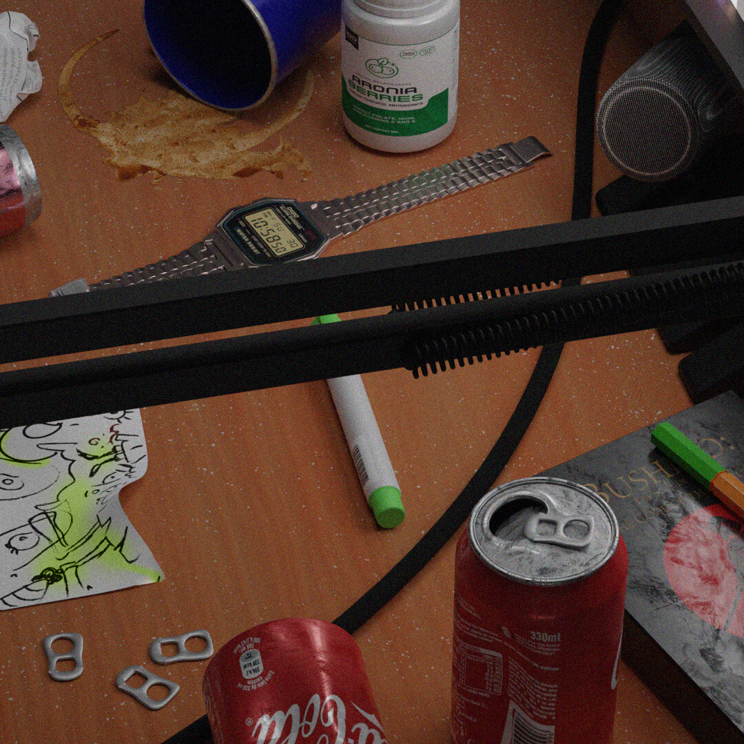 ArtStation - Messy Table render