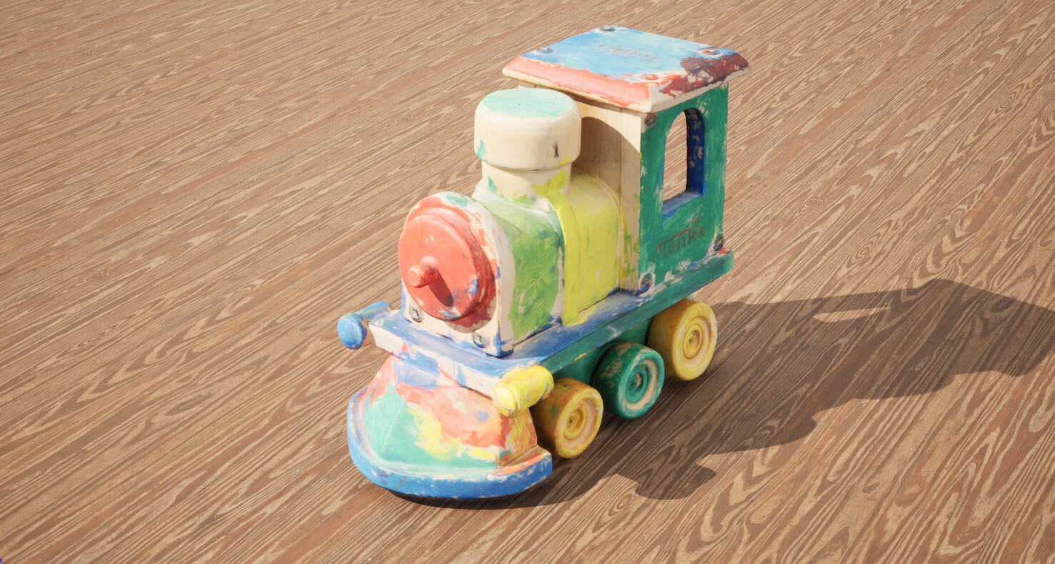 ArtStation - Painted Toy Train