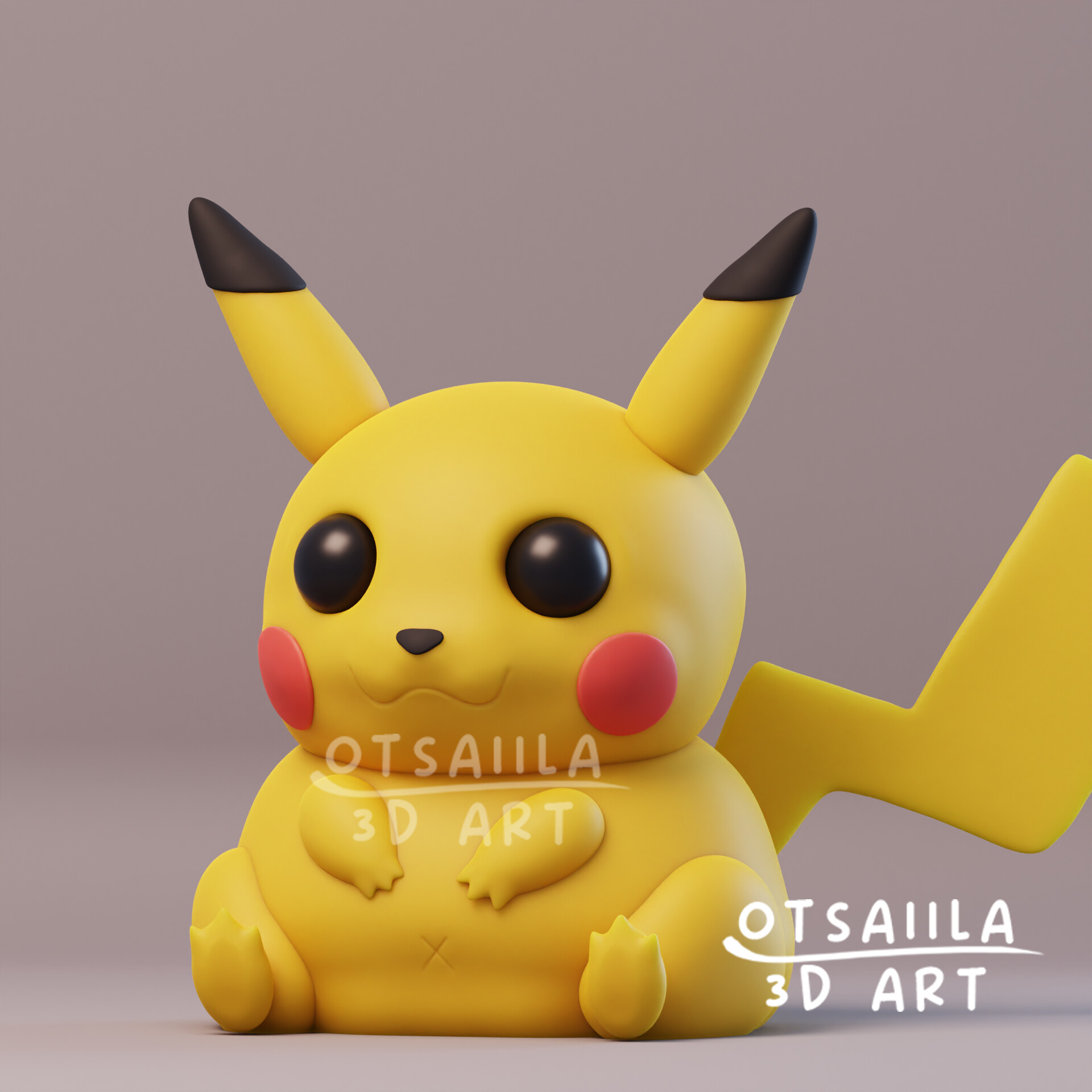 ArtStation - Chubby Pikachu