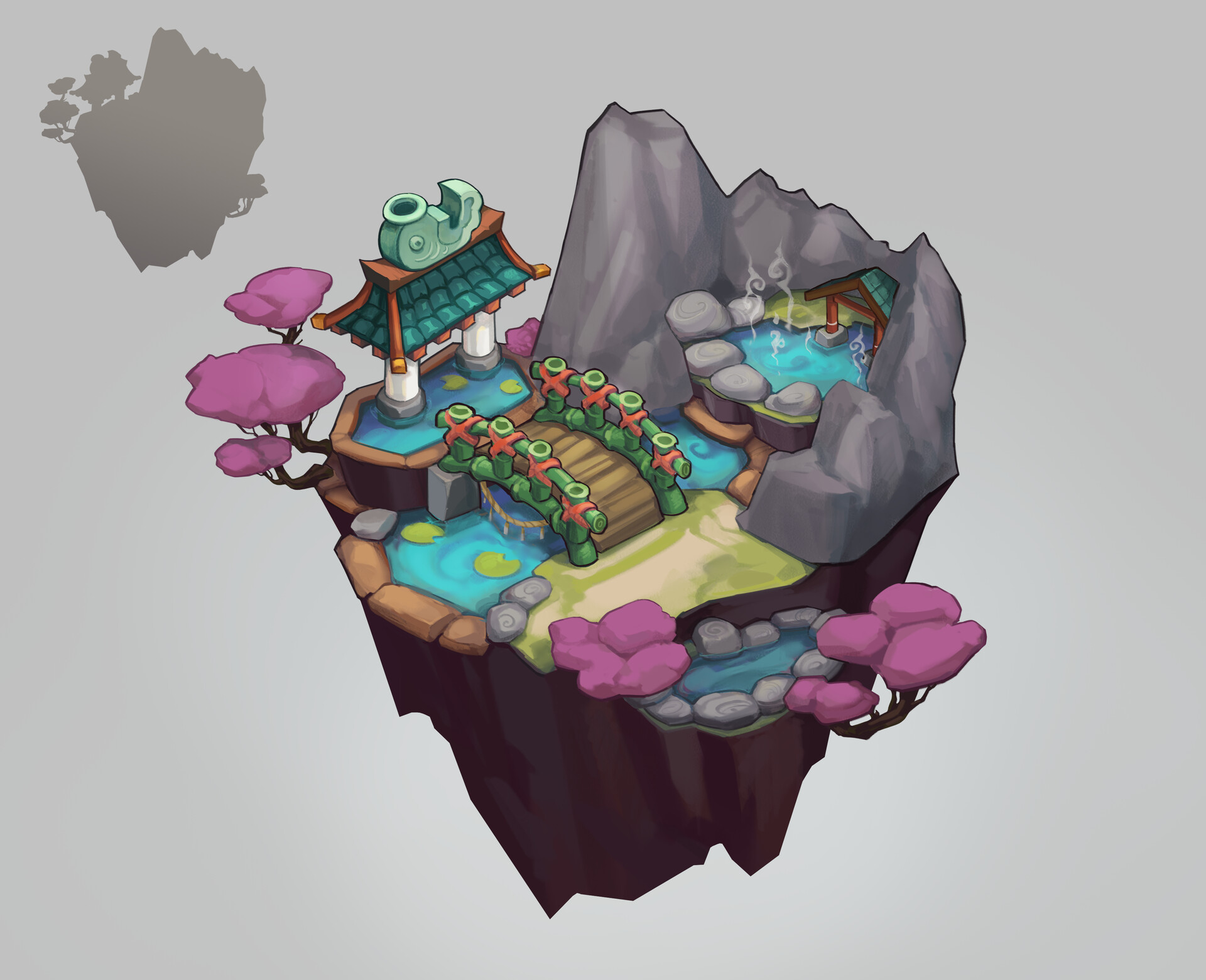 ArtStation - Floating island