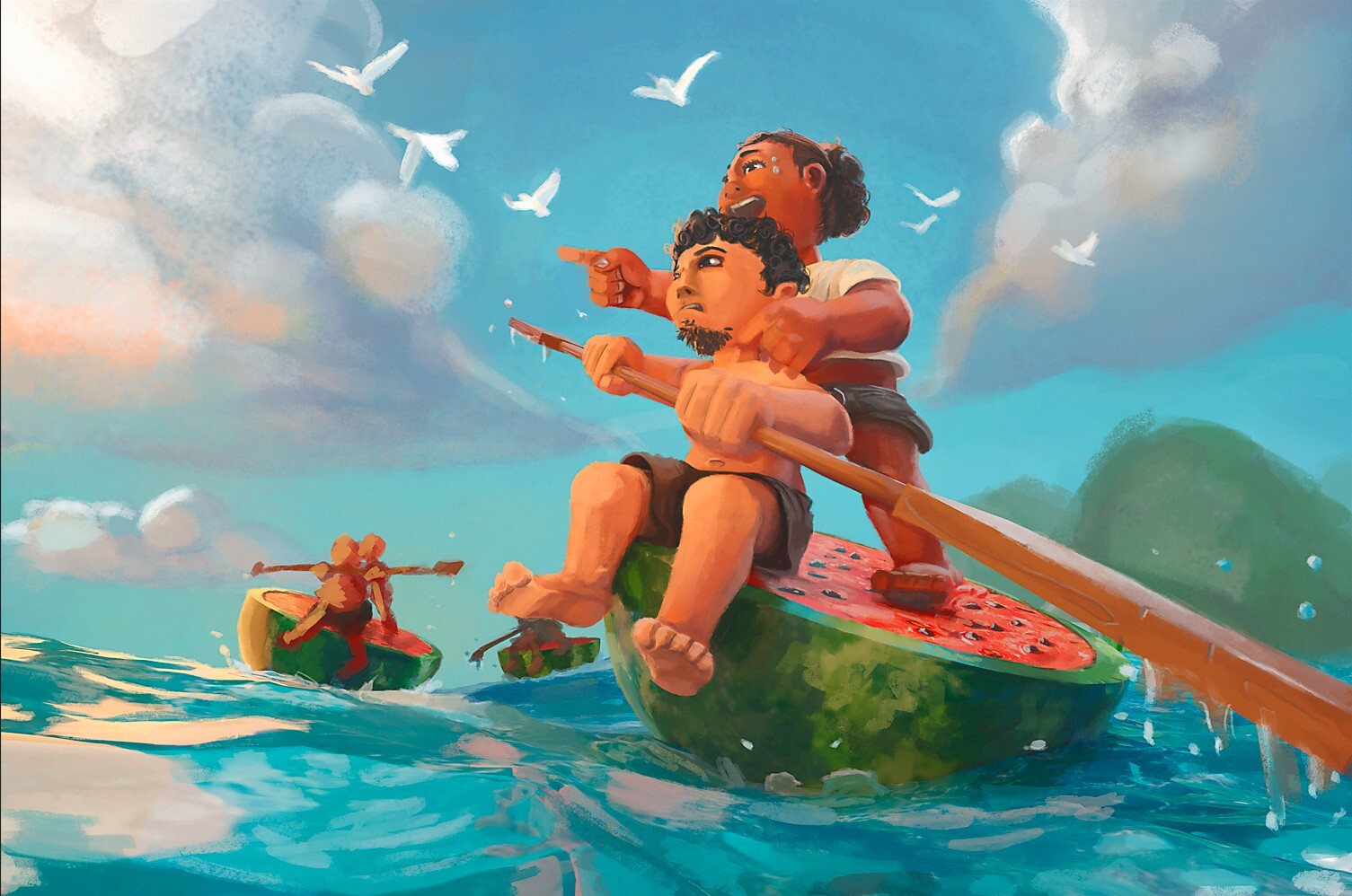 ArtStation - WATERMELON RUN | CORRIDA DA MELANCIA