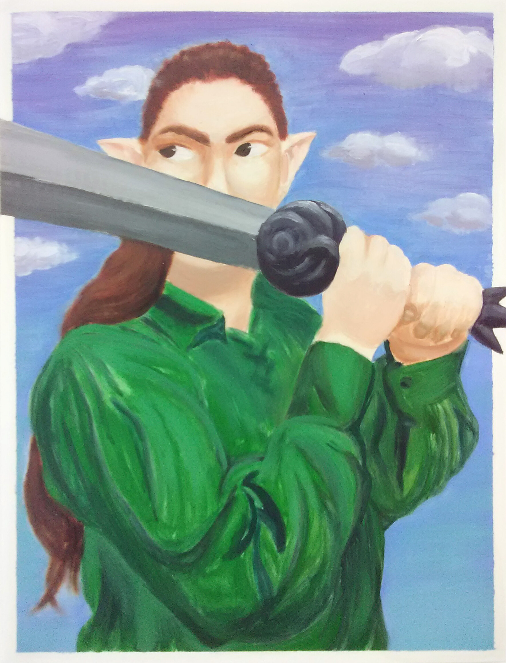 ArtStation - Self Portrait With A Sword