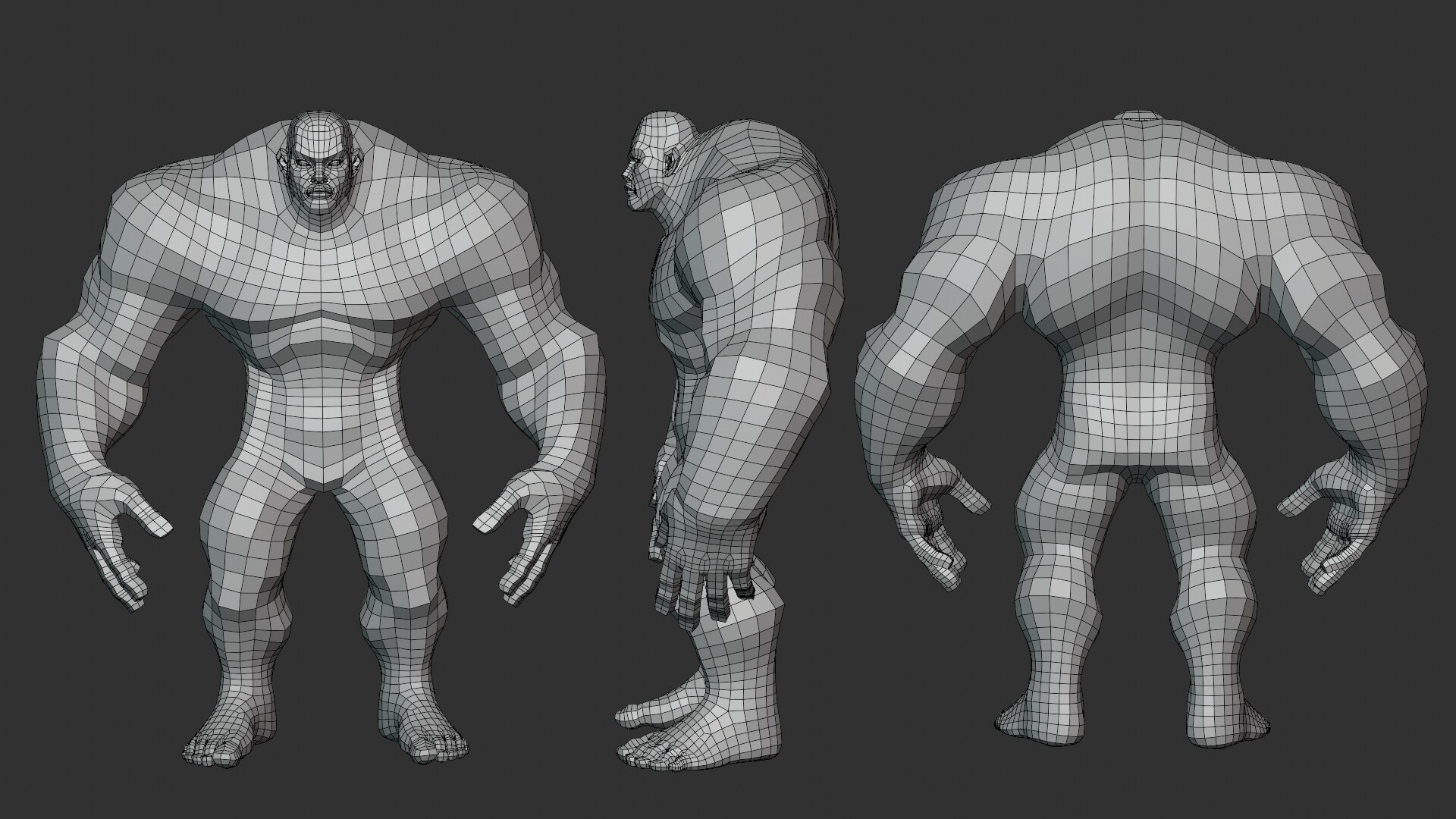 George Zaky - Stylized Lowpoly Bulky Basemesh