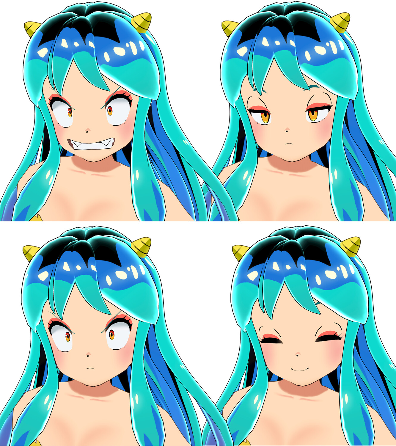 九六胡椒 - 2022 Urusei Yatsura Lum 3D Fan Art