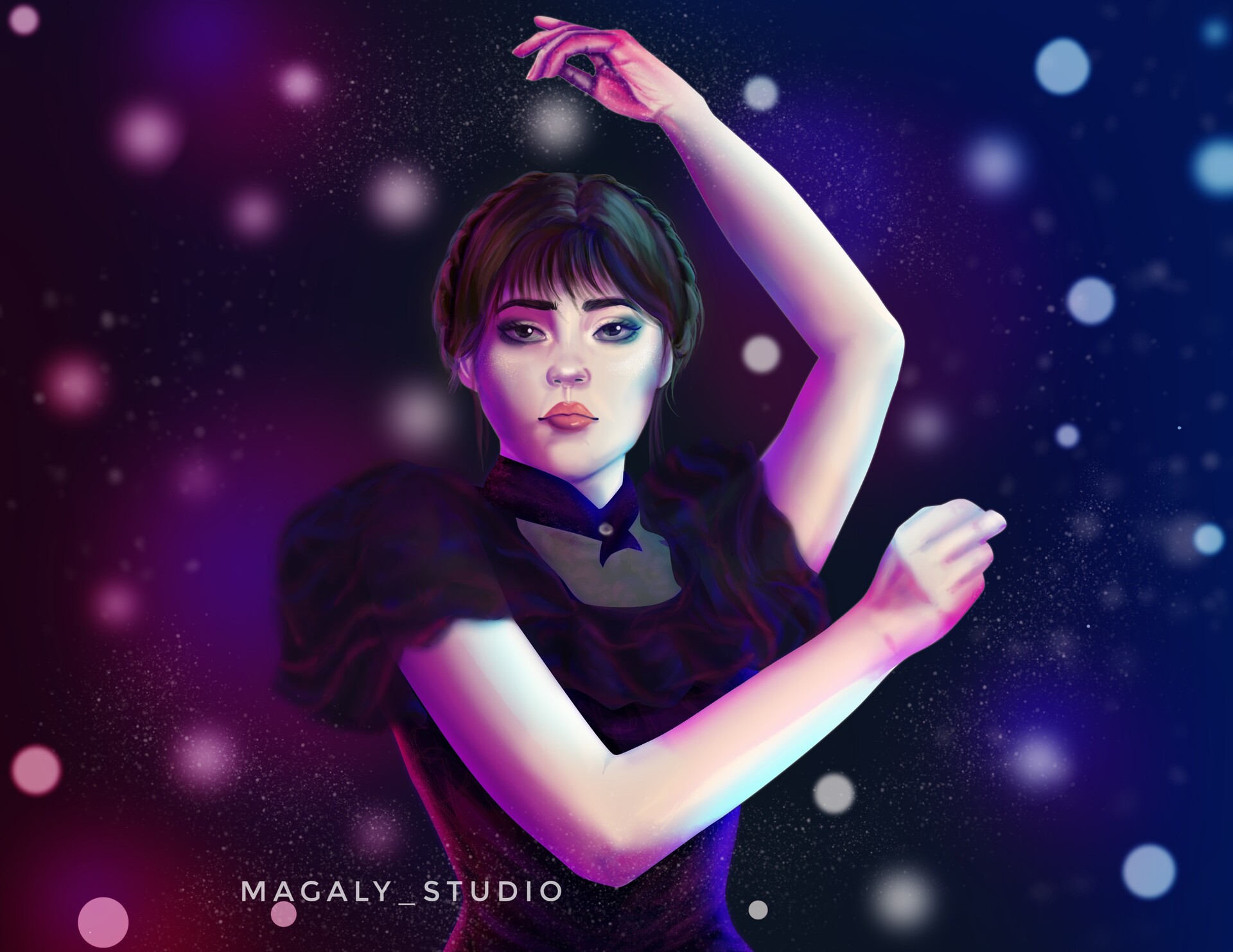 ArtStation - Merlina/Wednesday Fanart