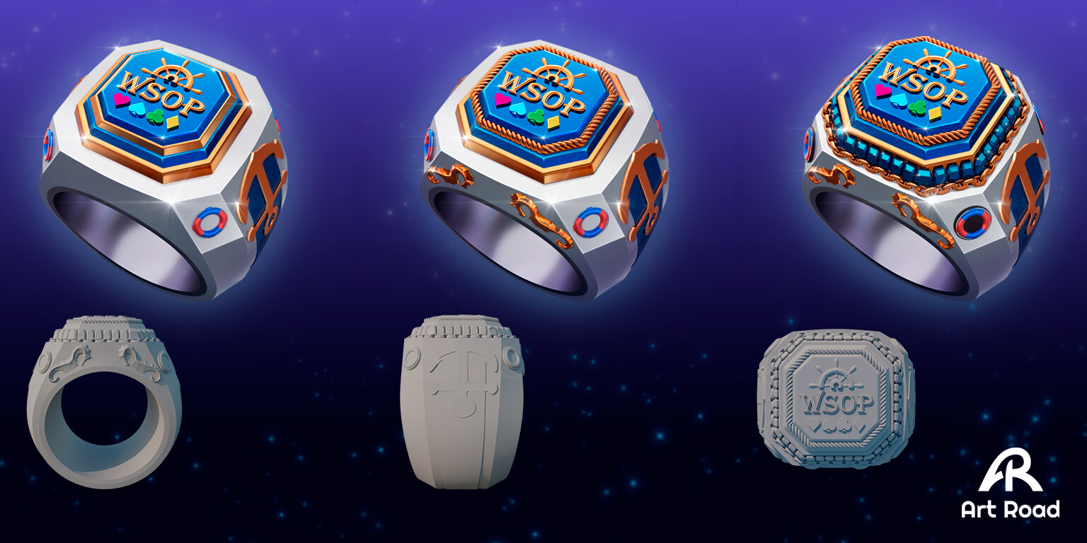 ArtStation - WSOP rings