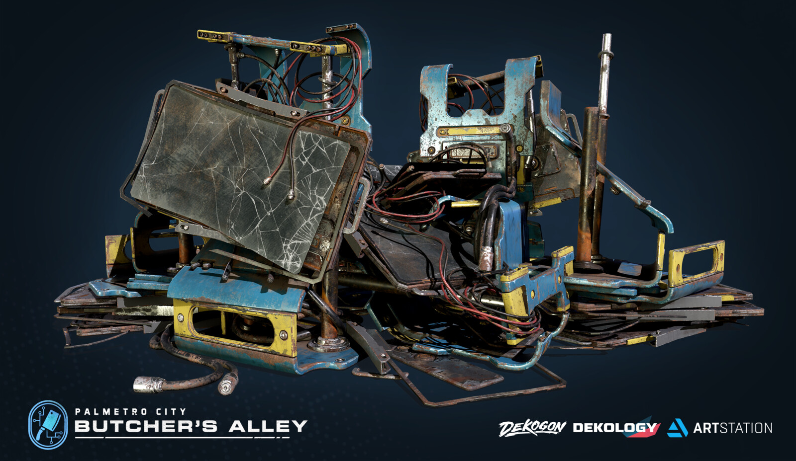 Christopher Flynn - Palmetro City: Butcher's Alley - Artstation Learning