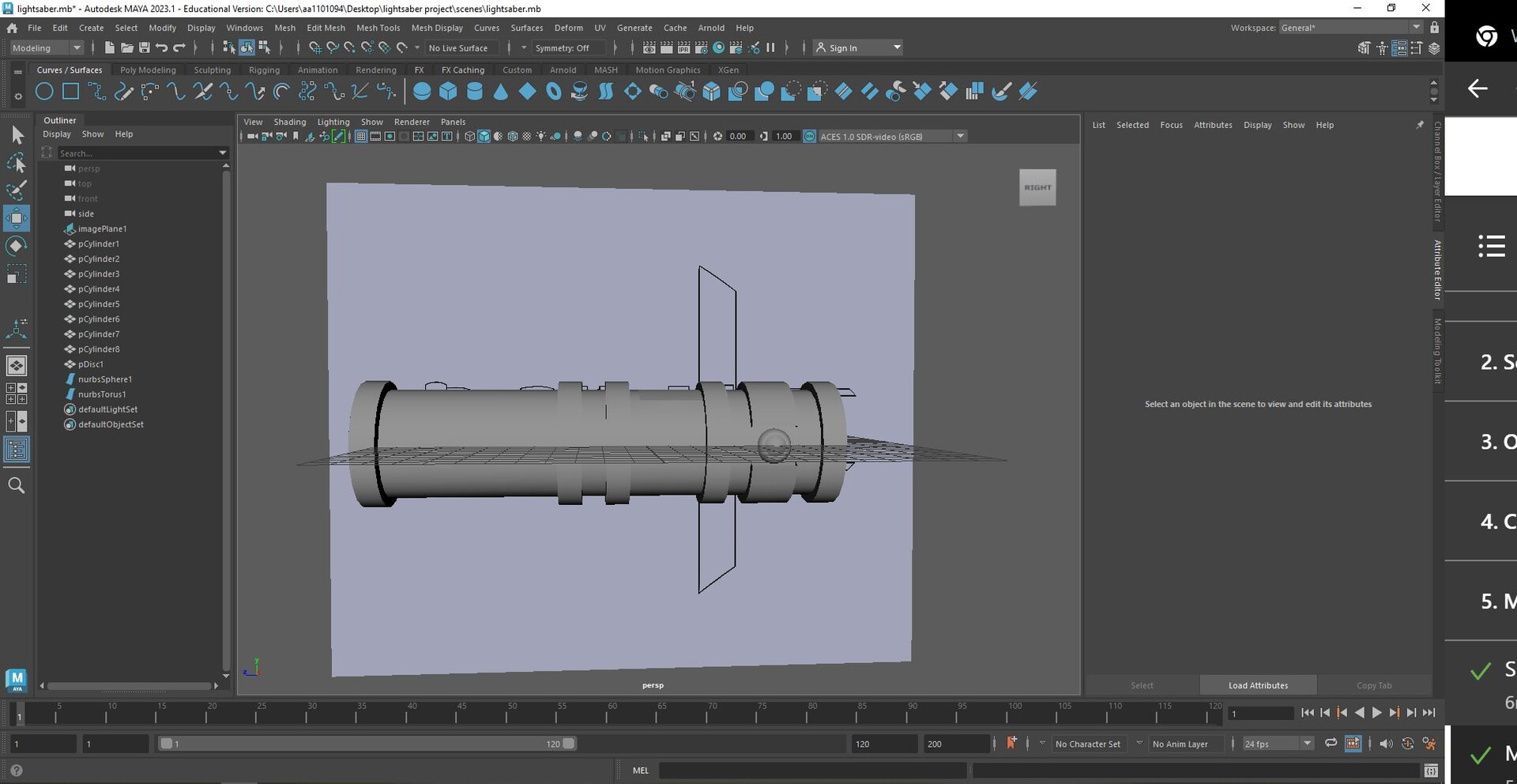 ArtStation - Lightsaber Part 1