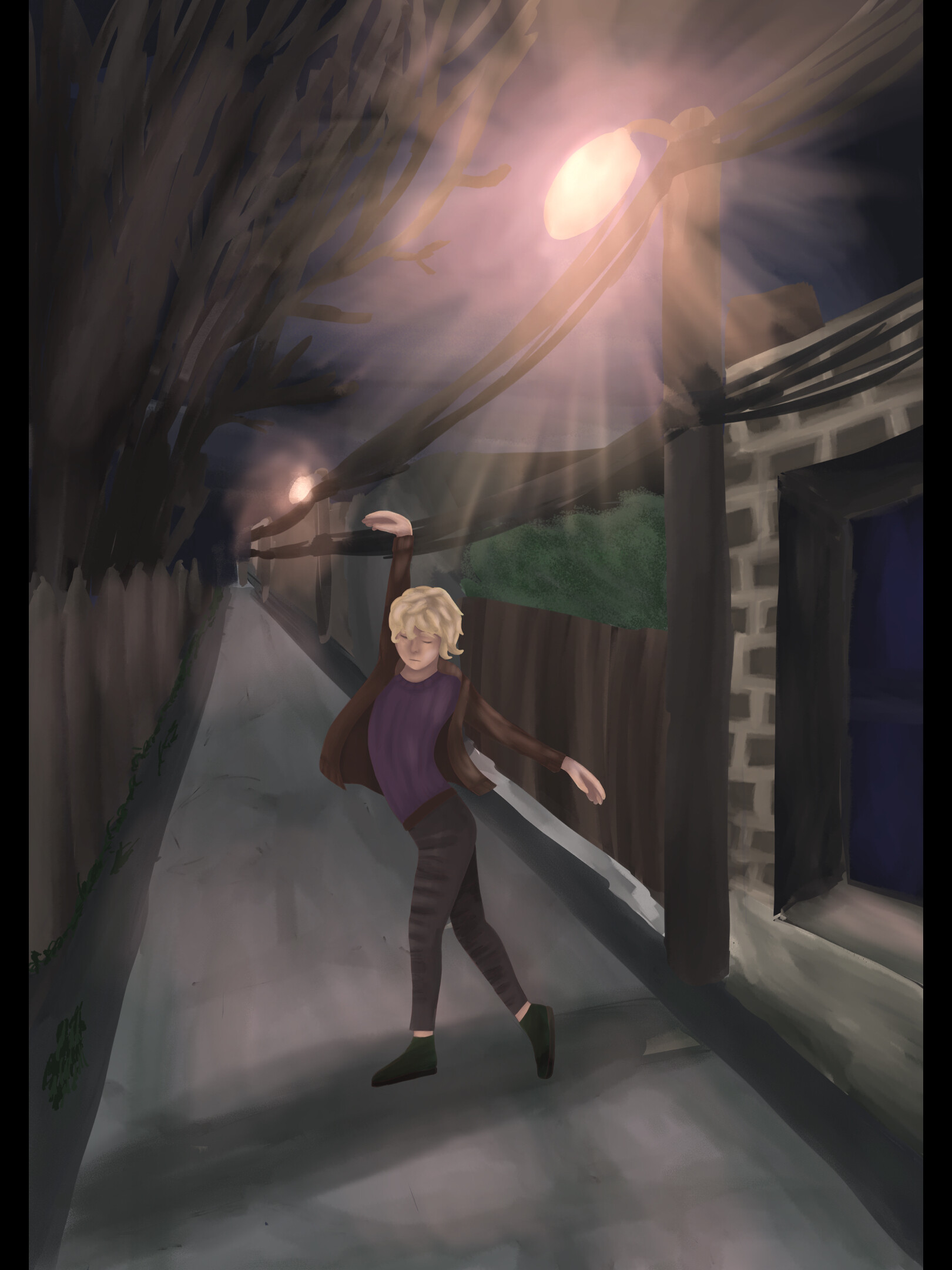 ArtStation - Dancing under Streetlights