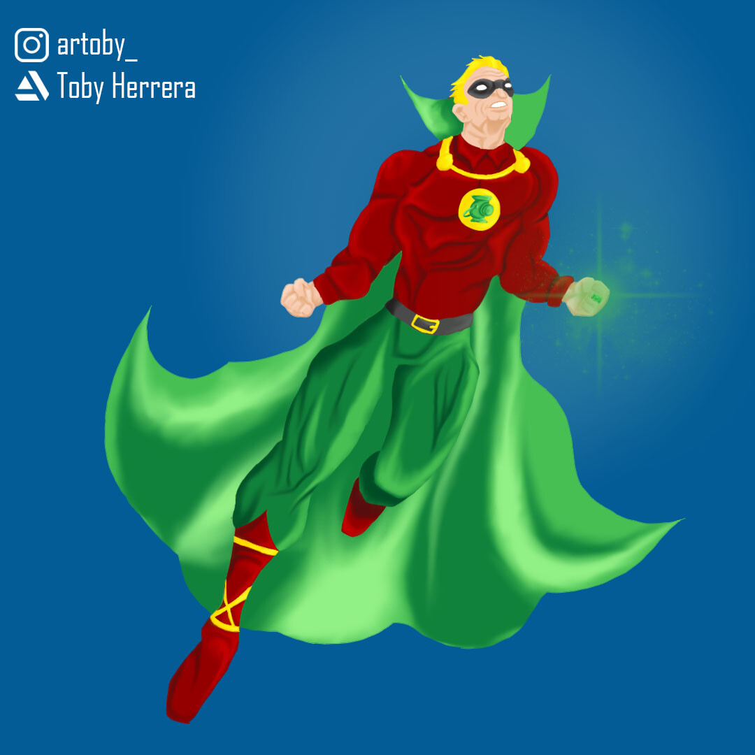 ArtStation - AllStar-Tober Day 12 Green Lantern