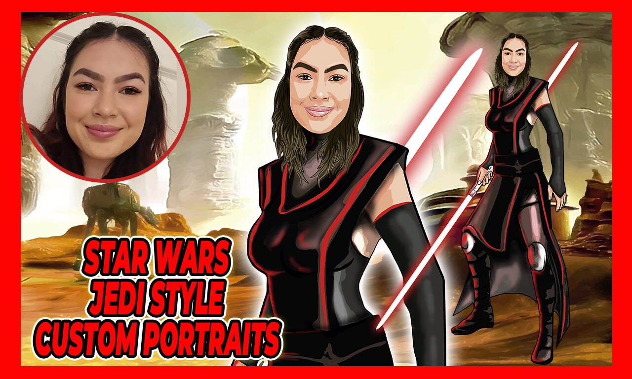 ArtStation - portrait style jedi