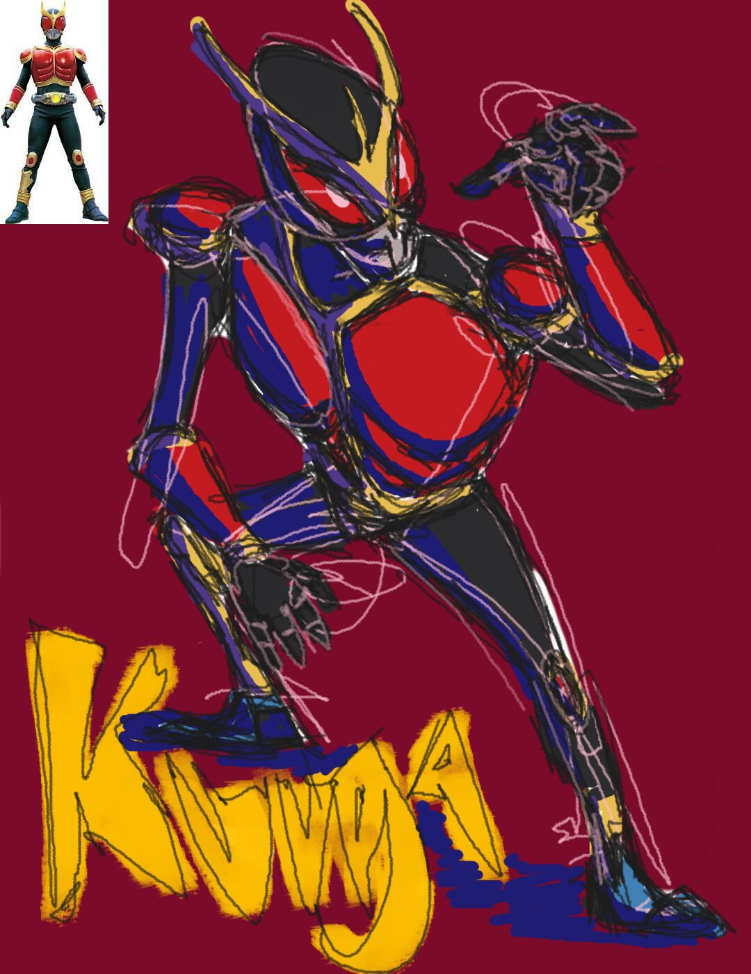 Kimberli Le - Kamen Rider Kuuga Drawing 1
