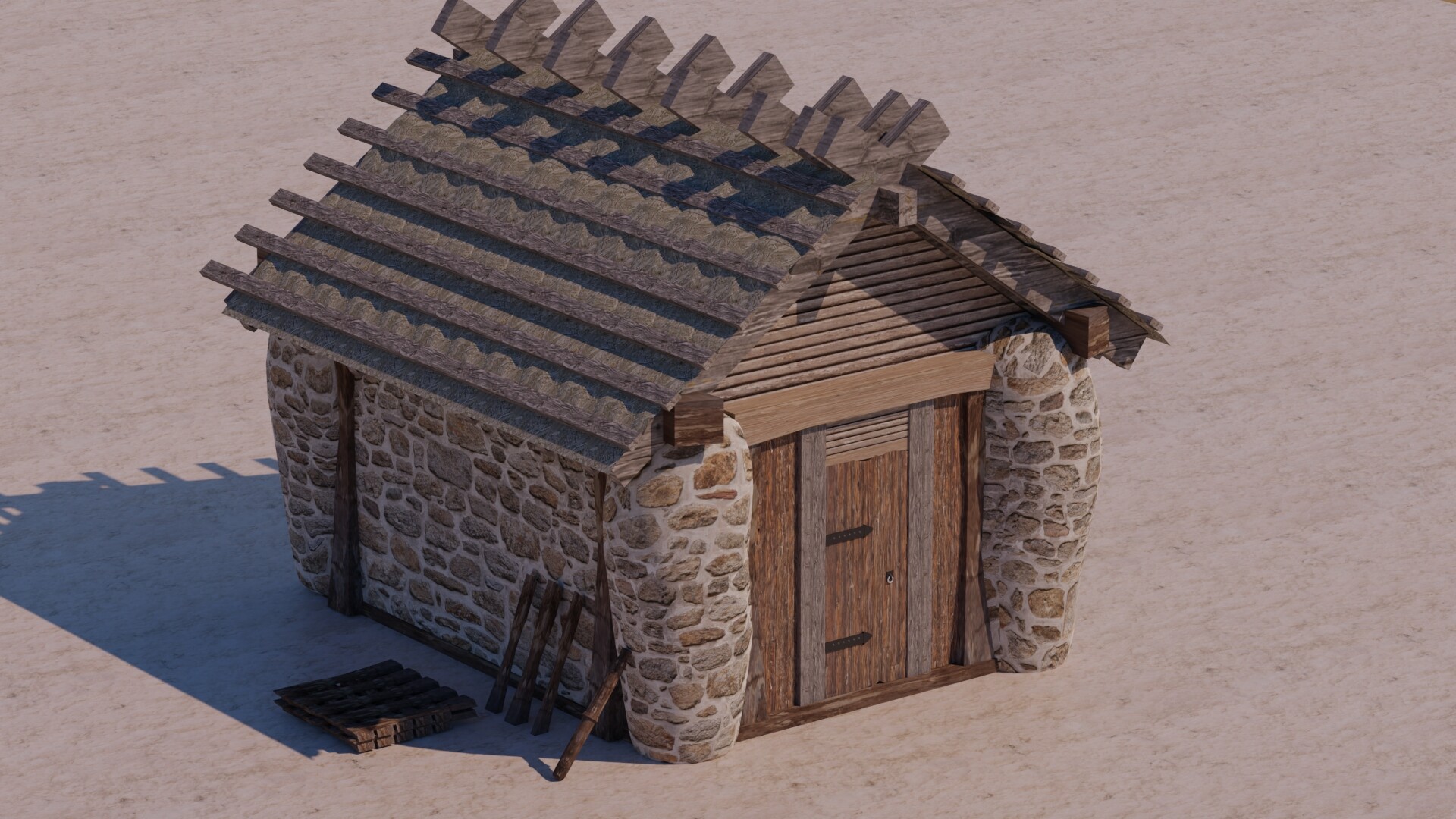 ArtStation - Lowpoly House Model