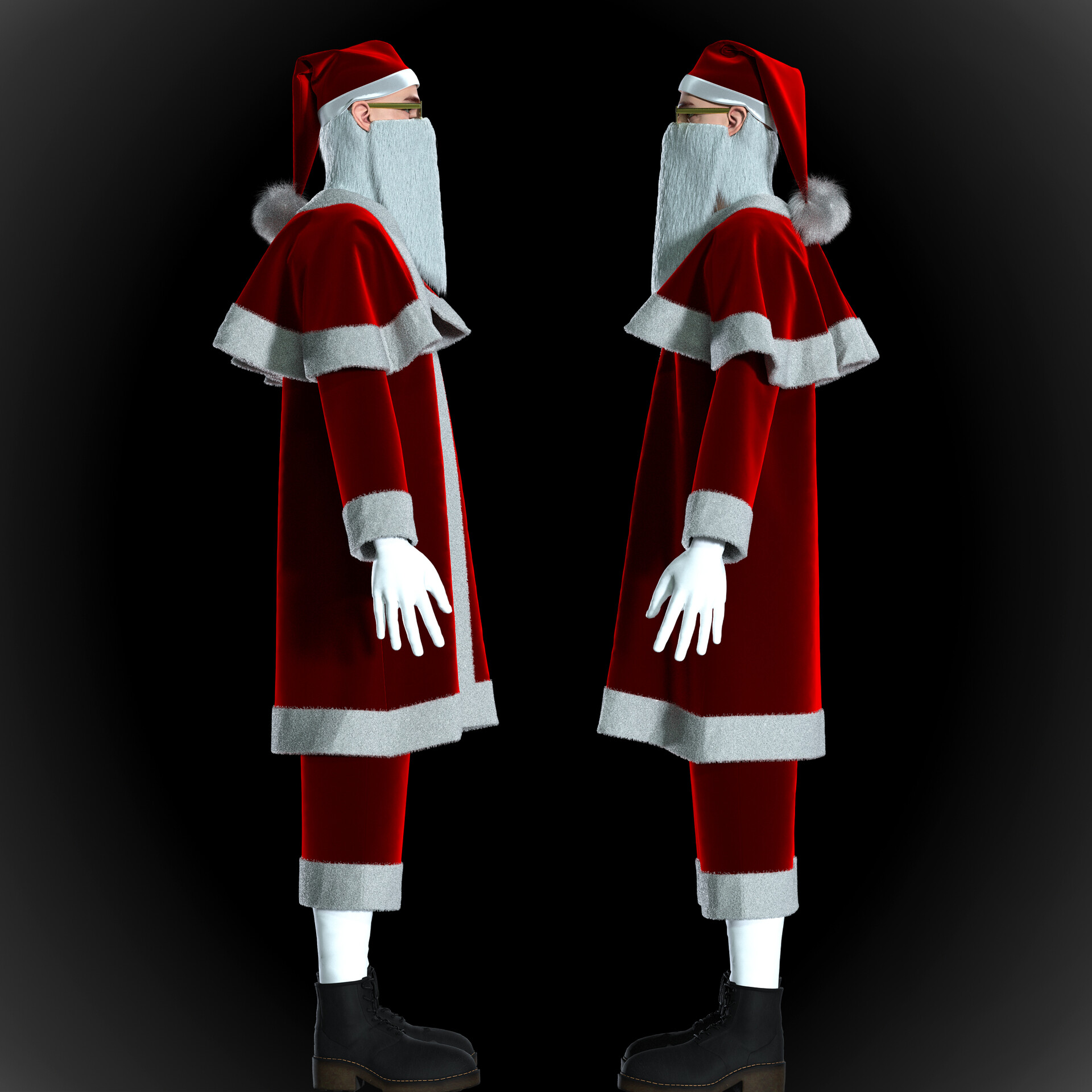 ArtStation - Santa Claus clothes (OBJ+mtl+FBX+ZPRJ+3DMAX) #271