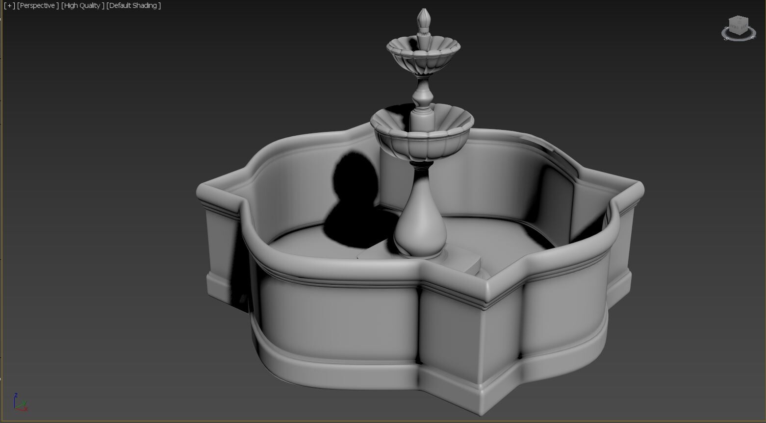 ArtStation - DETAILED 3D FOUNTAIN MODEL IN 3DS MAX