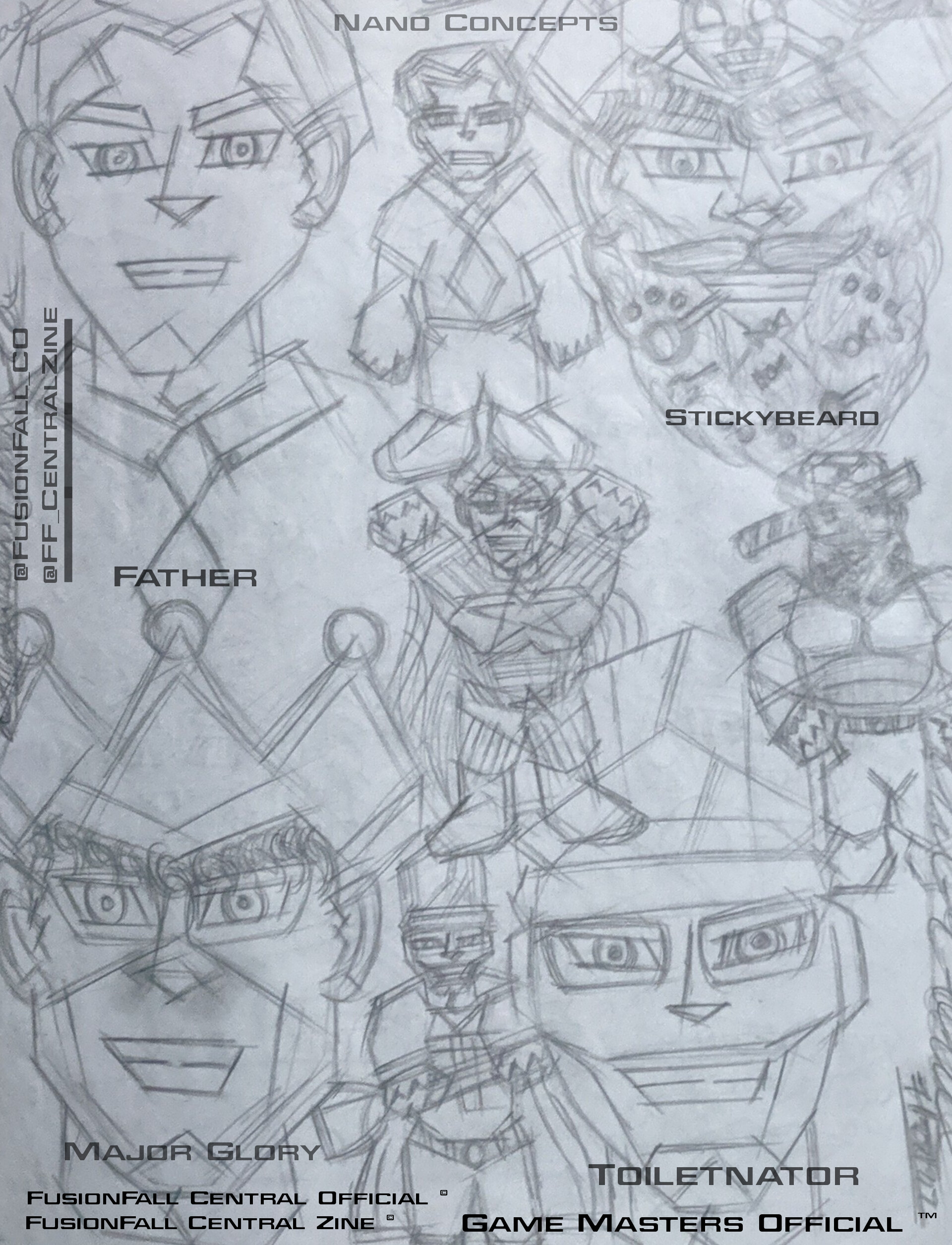 ArtStation - FF CENTRAL ZINE || FusionFall Graphics Reveal?! 'Father ...