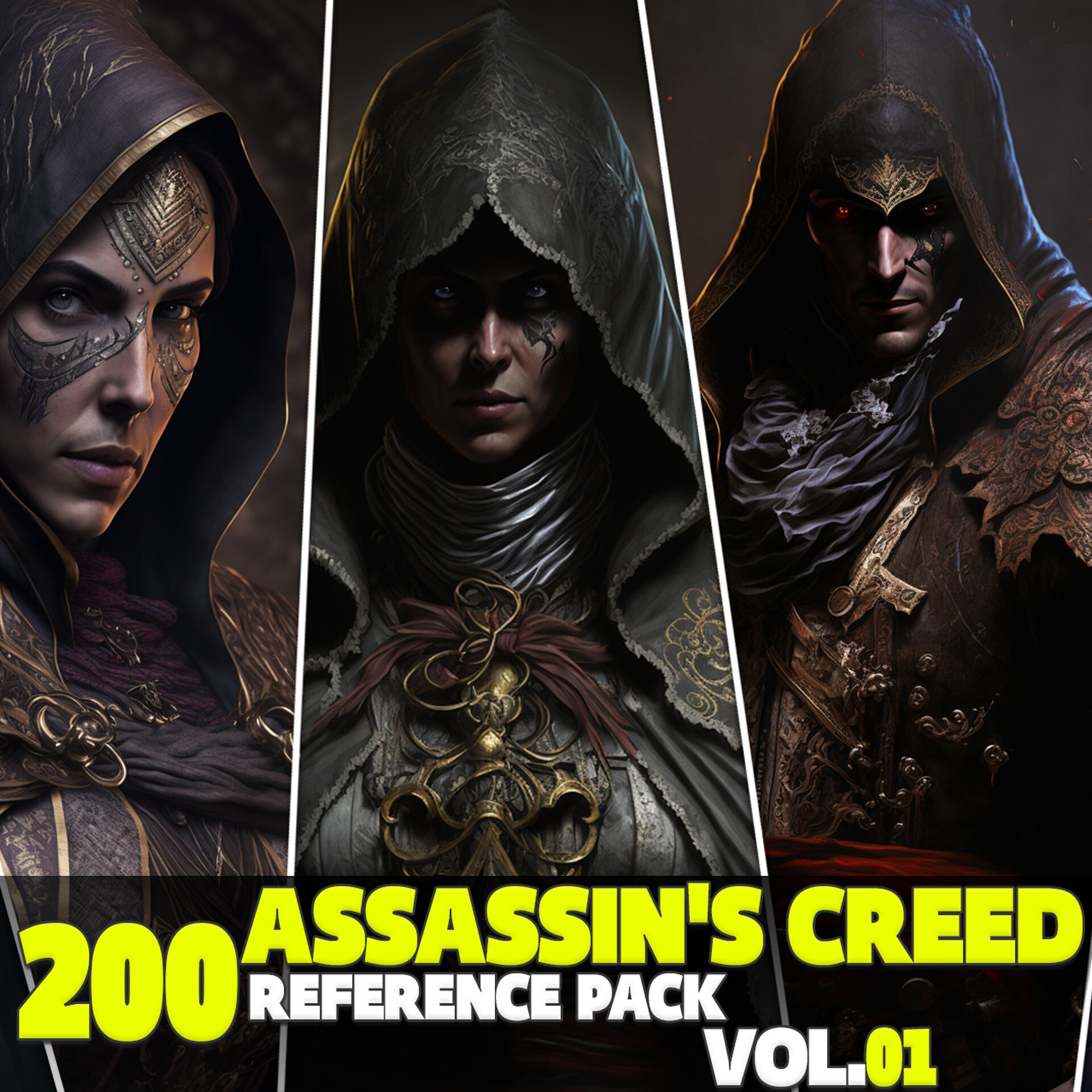 ArtStation - 200 Assassin's Creed Reference Pack Vol.01