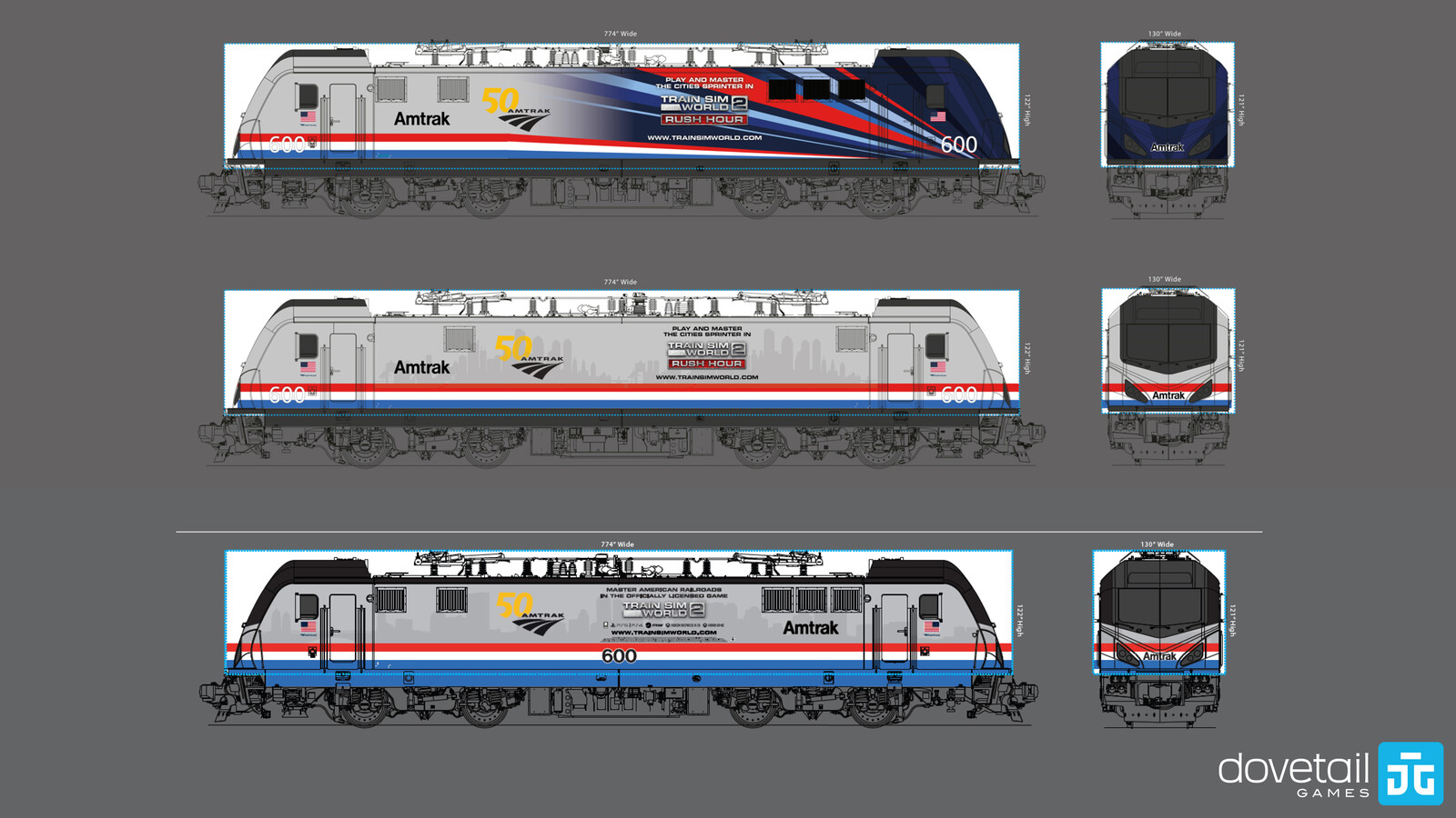 Victoria Ar - Amtrak 50th Anniversary Livery Design