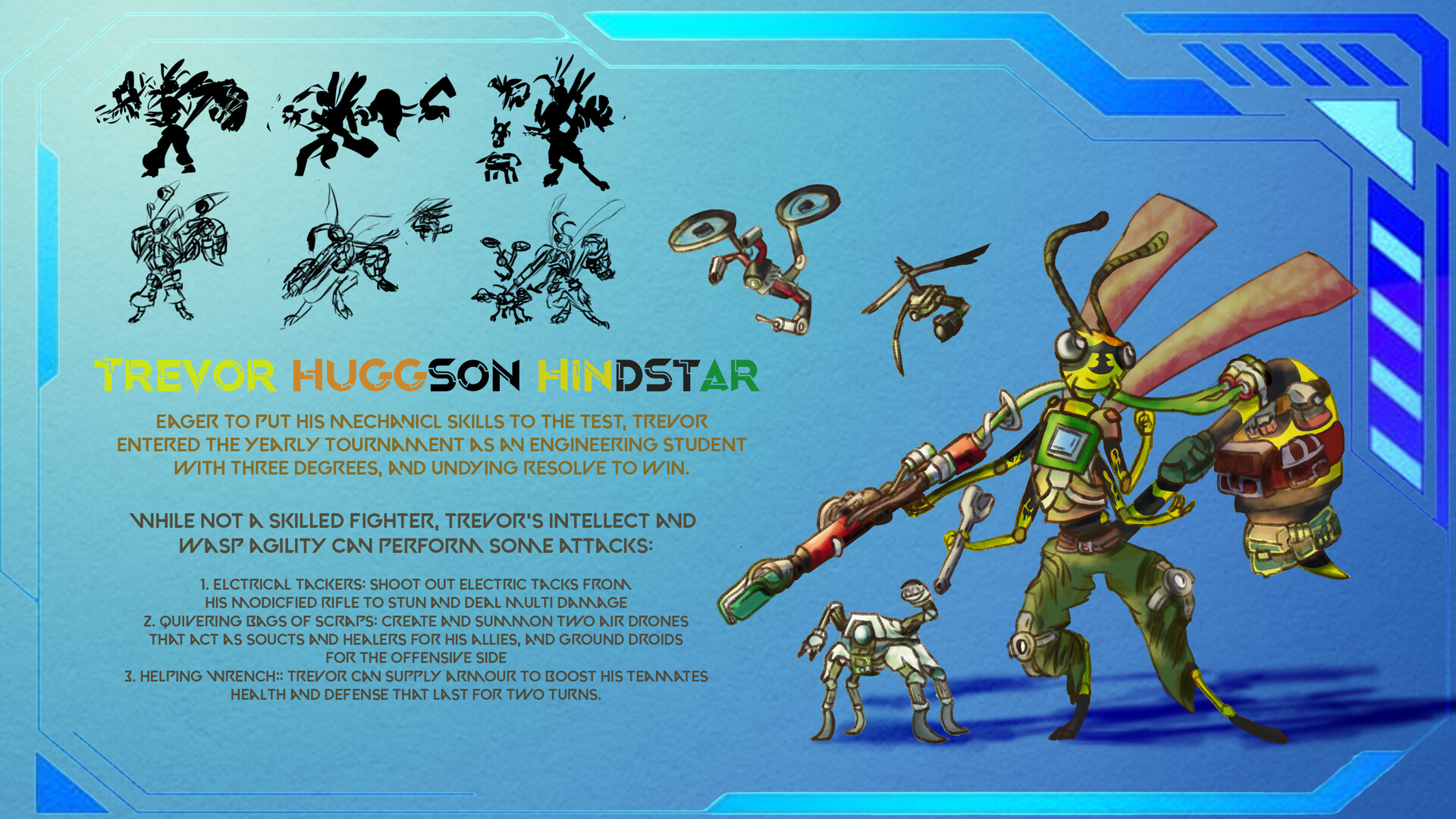 ArtStation - (Original) Project Bugs Character Design (National Library)