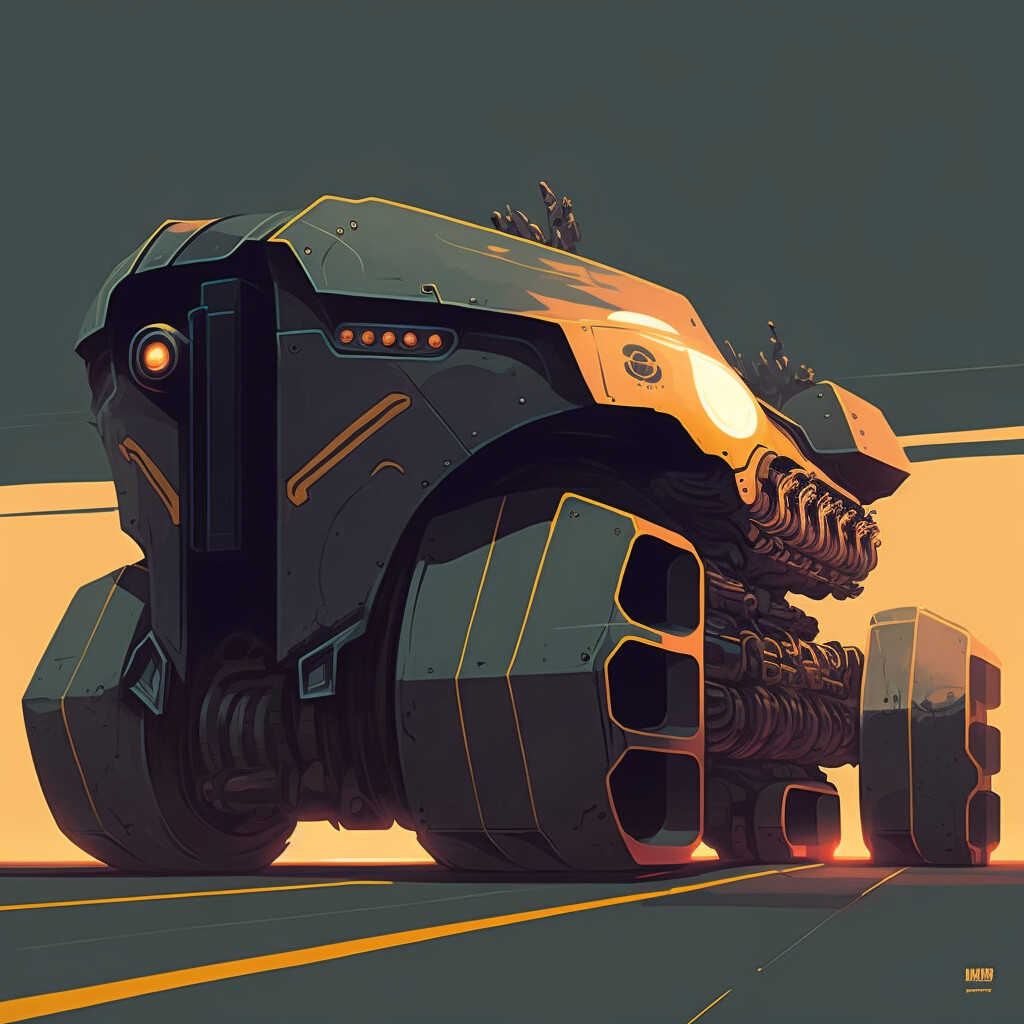 ArtStation - Futuristic tractor