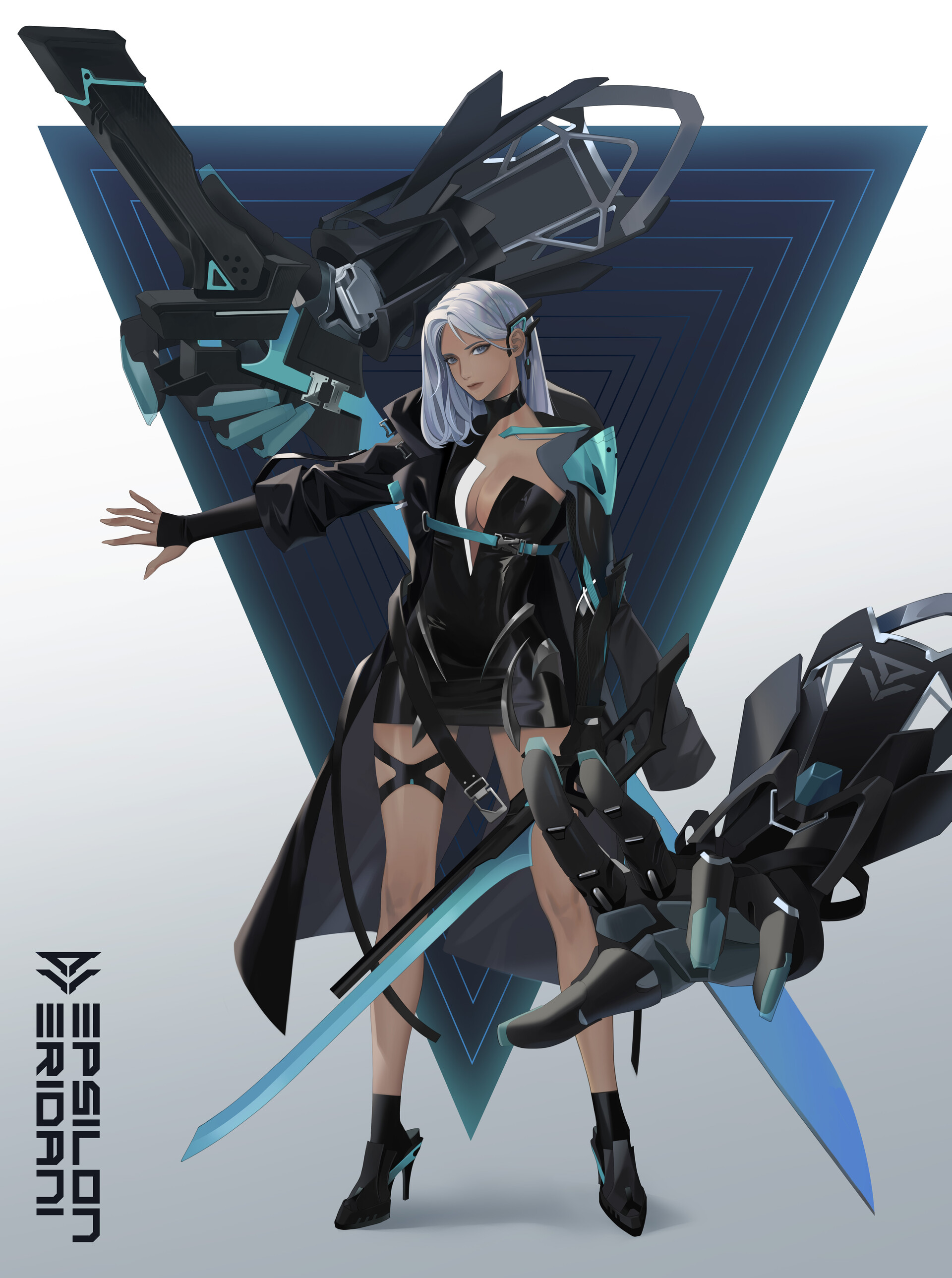 ArtStation - futuristic swordmaster