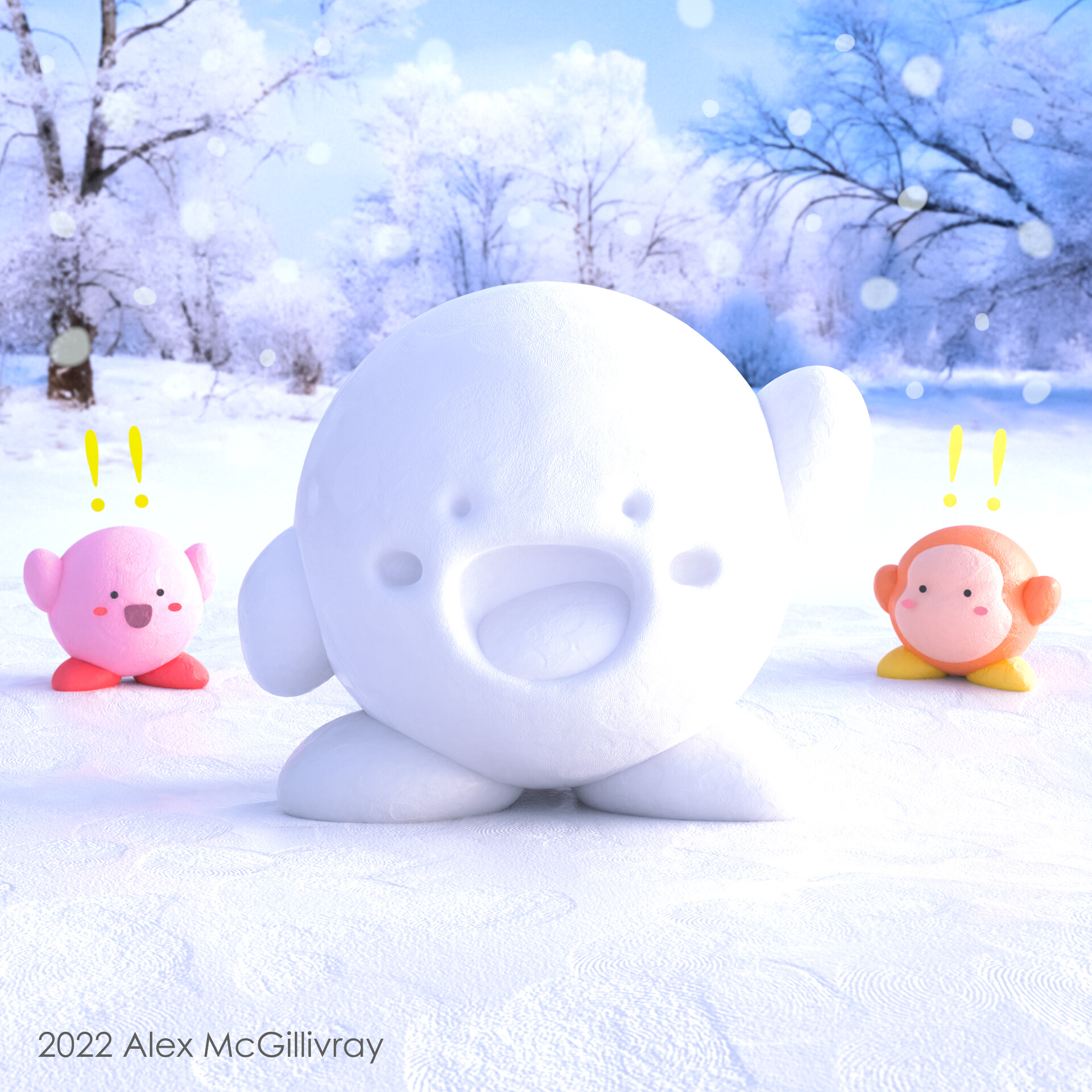ArtStation - Snow Kirby