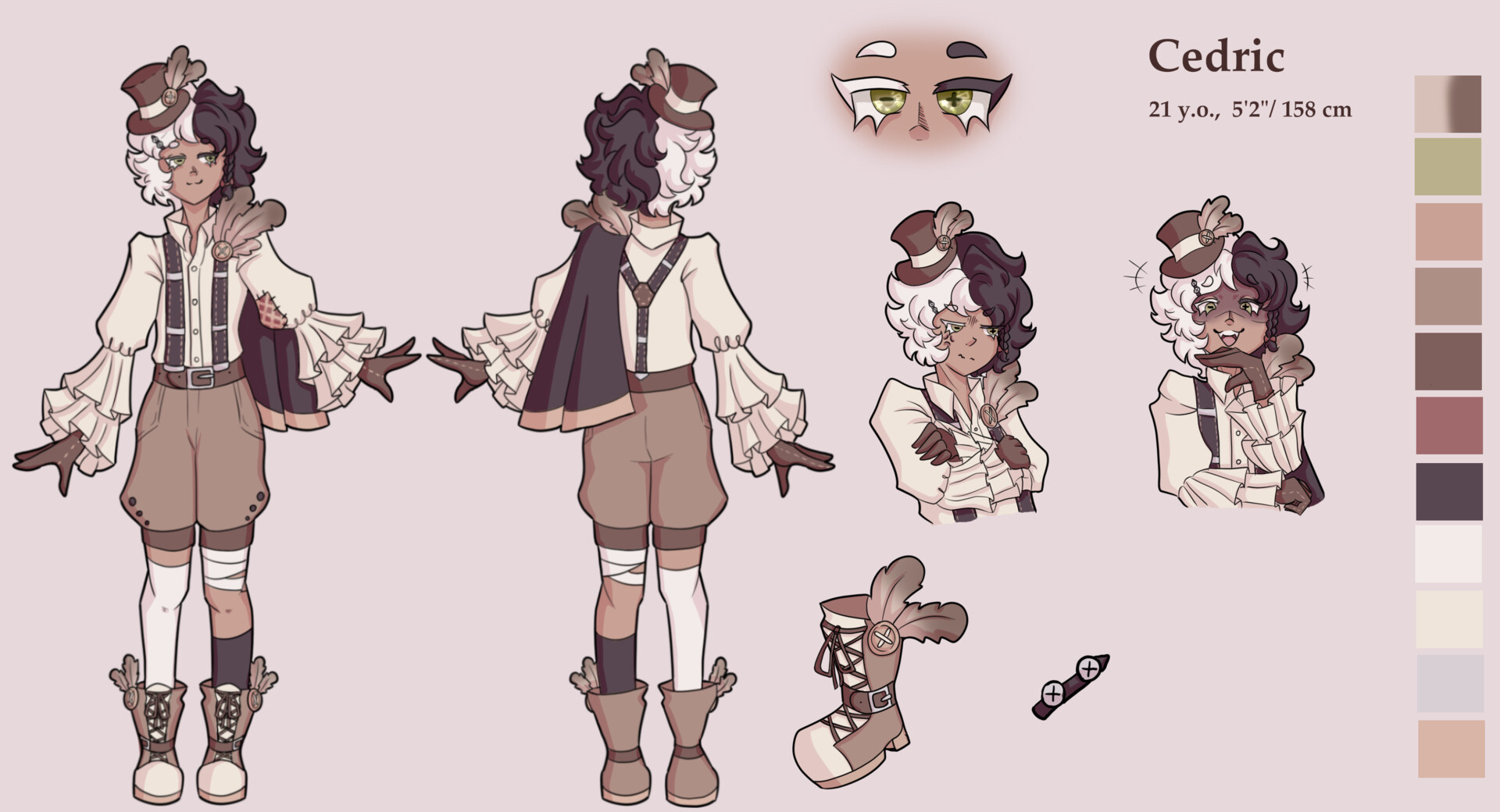 ArtStation - OC reference sheet - Cedric