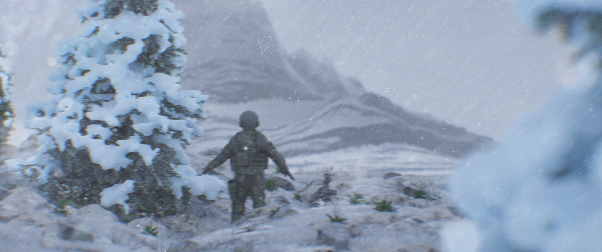 ArtStation - Soldier In The Snow