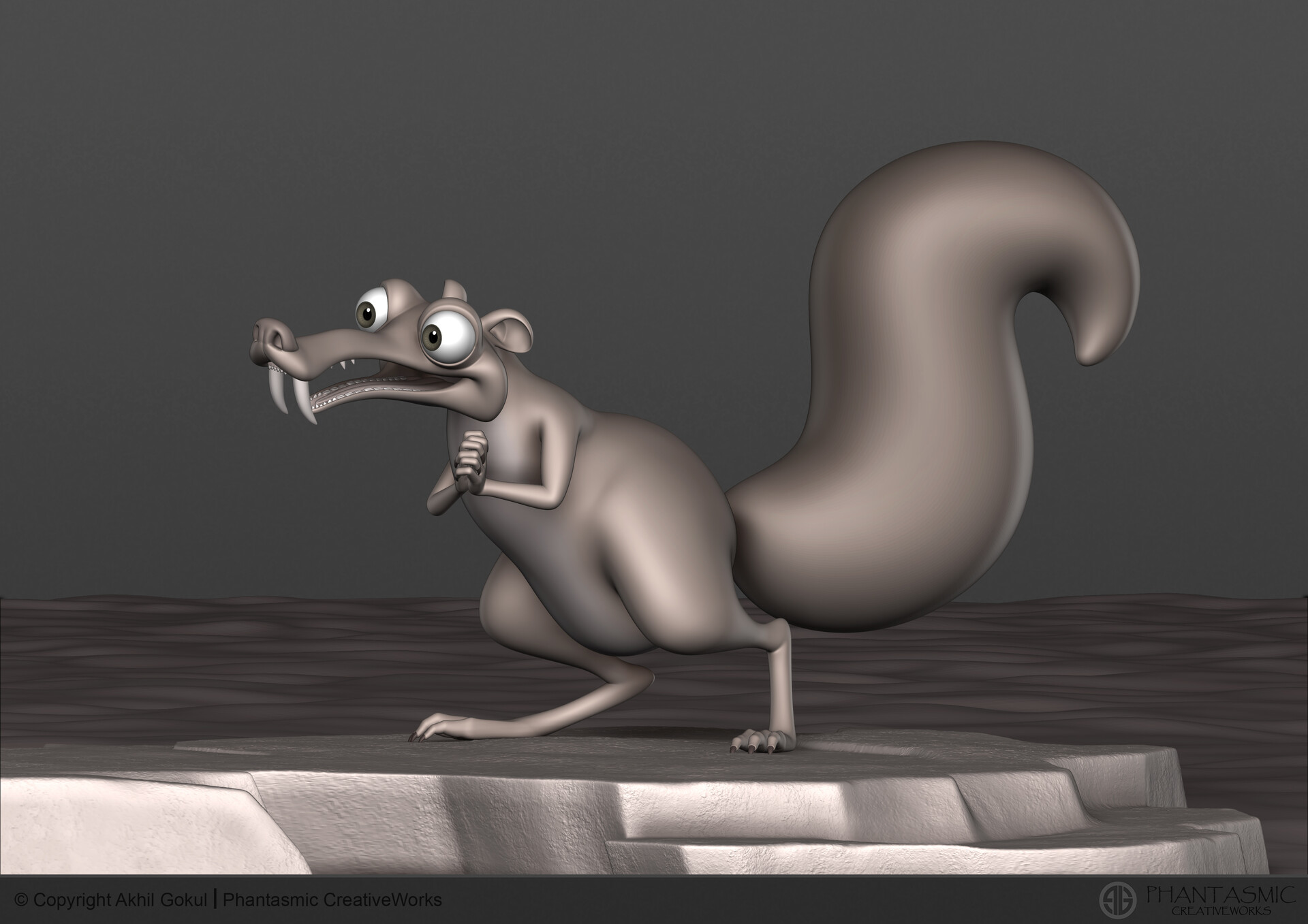 Artstation Scrat Ice Age