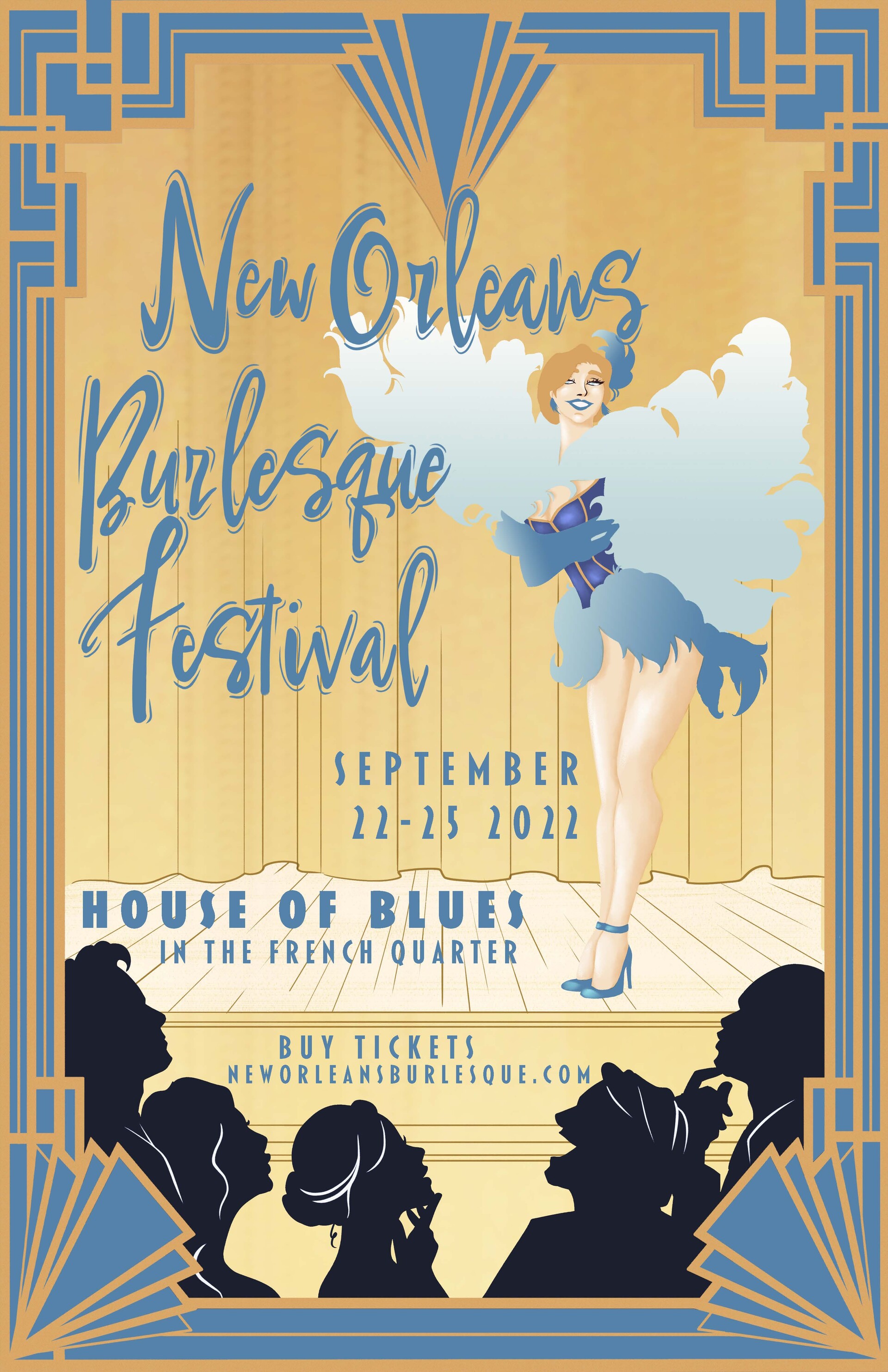 Blanca Estefania New Orleans Burlesque Festival Poster 3