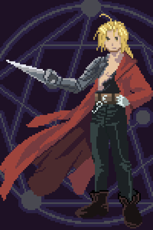 ArtStation - Edward Elric Pixel Art