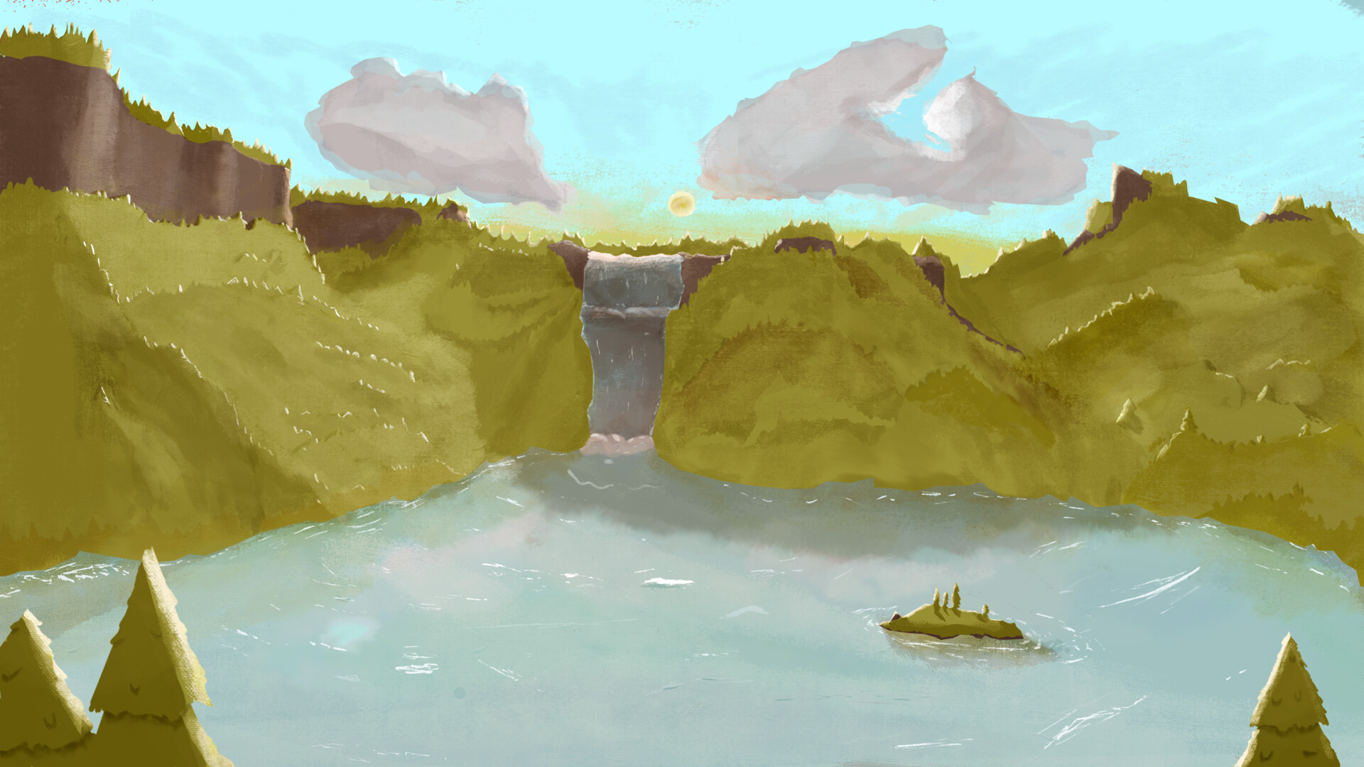 ArtStation - Forest landscap