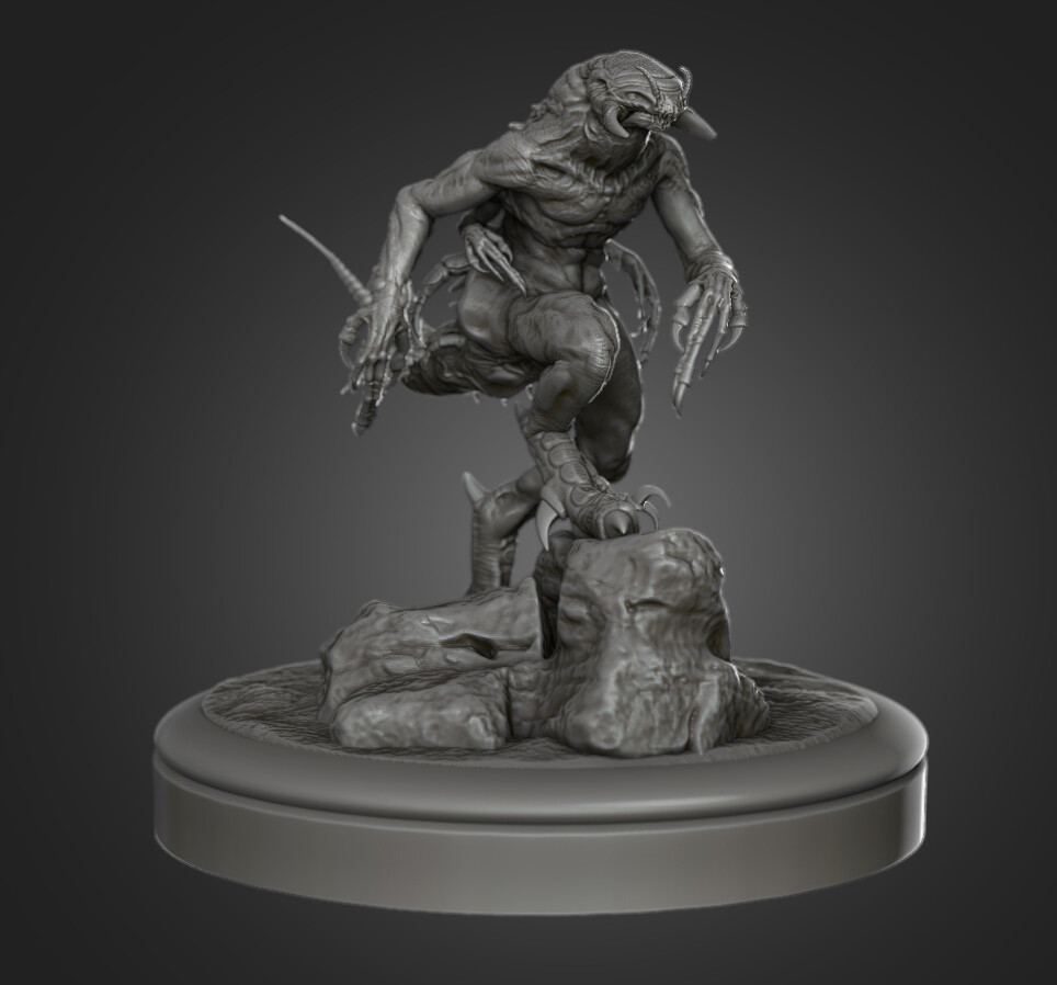 ArtStation - Zbrush Sculptures for Resin Printer.