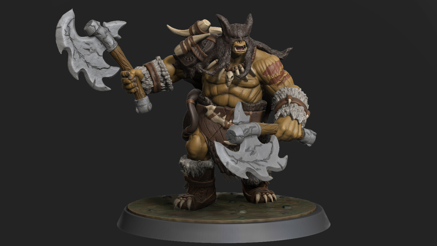 ArtStation - Fan Miniature, Rexxar from World of Warcraft.