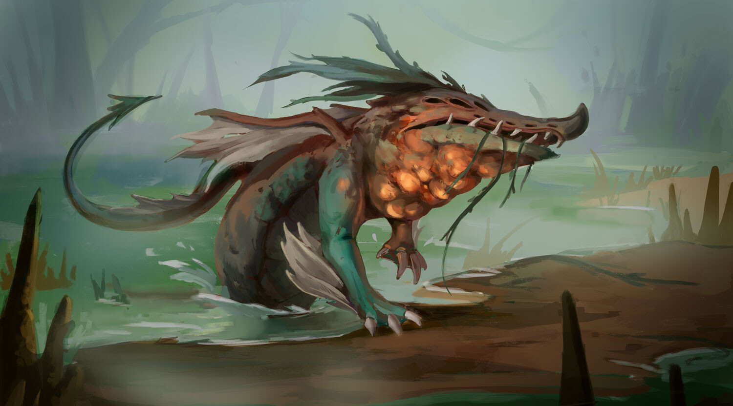 ArtStation - Gator Dragon