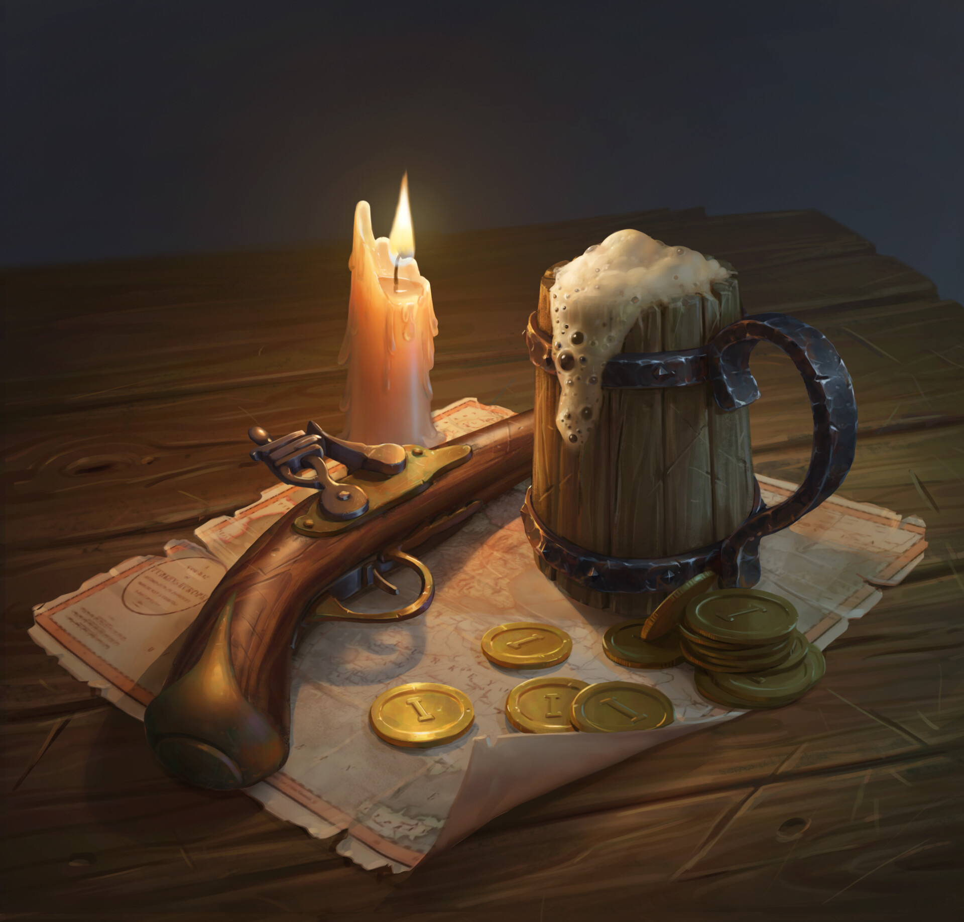 ArtStation - Material rendering through props