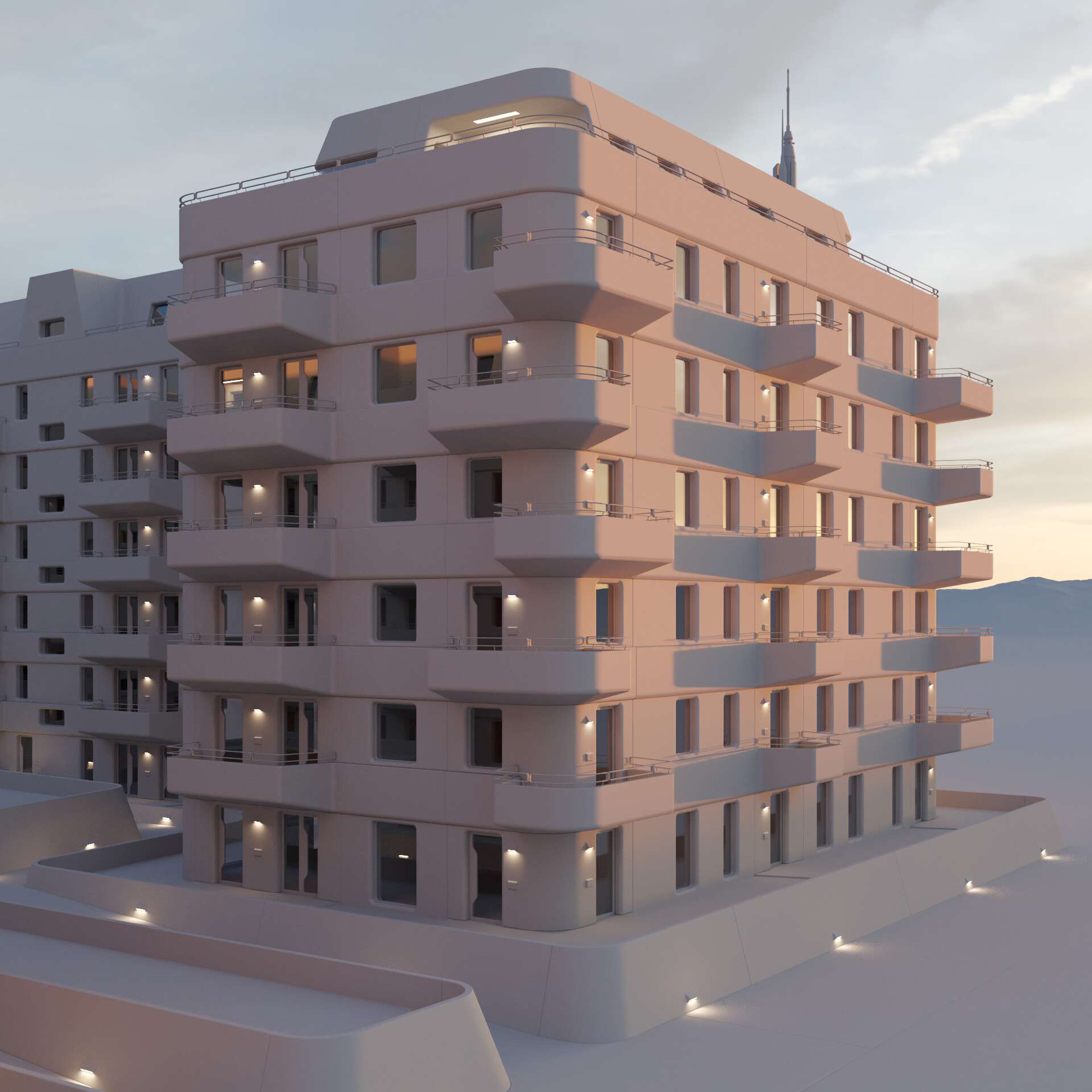 ArtStation - SCI-FI Apartment Building