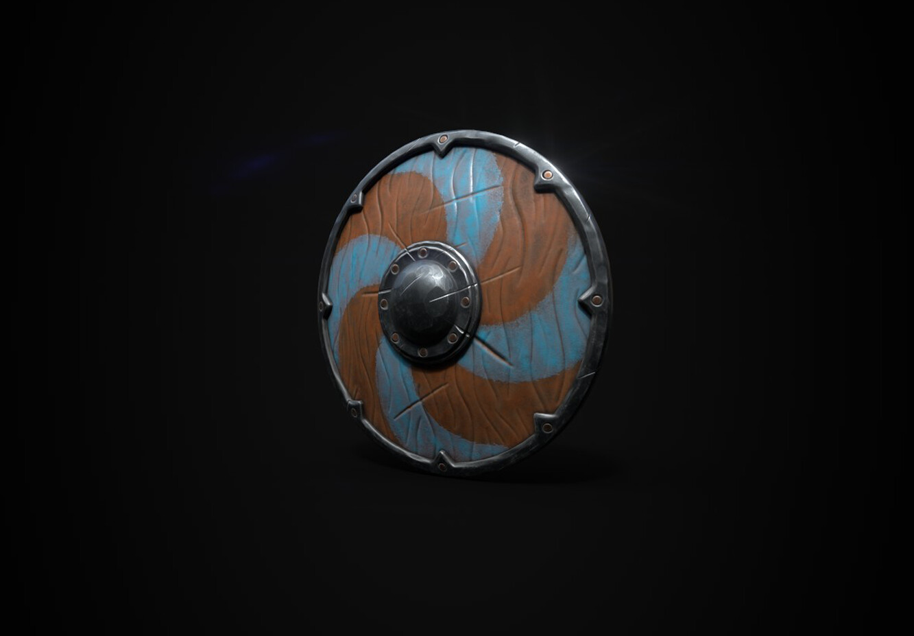 Vitaljuice - Game-ready Viking Assets - Axe, Shield and Helmet