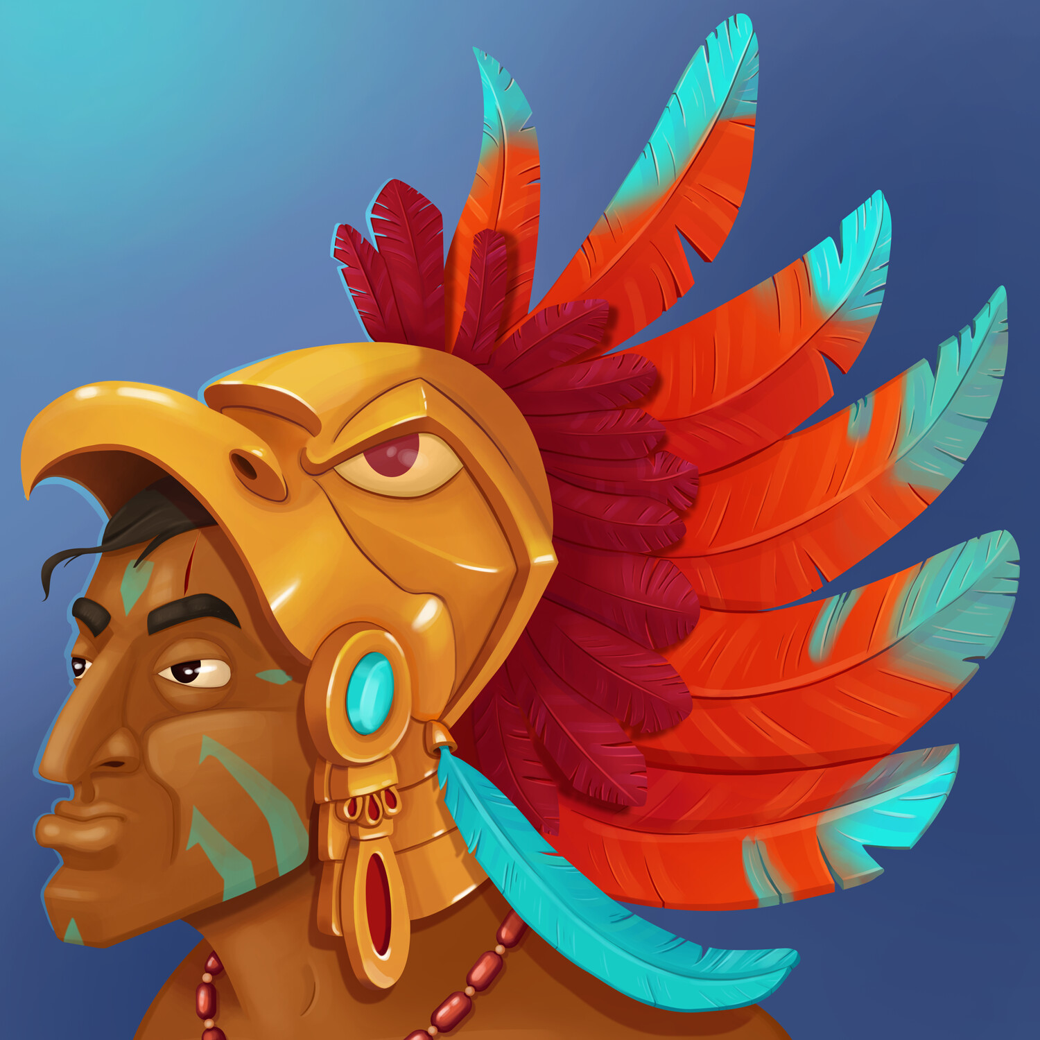 ArtStation - Aztec Warrior