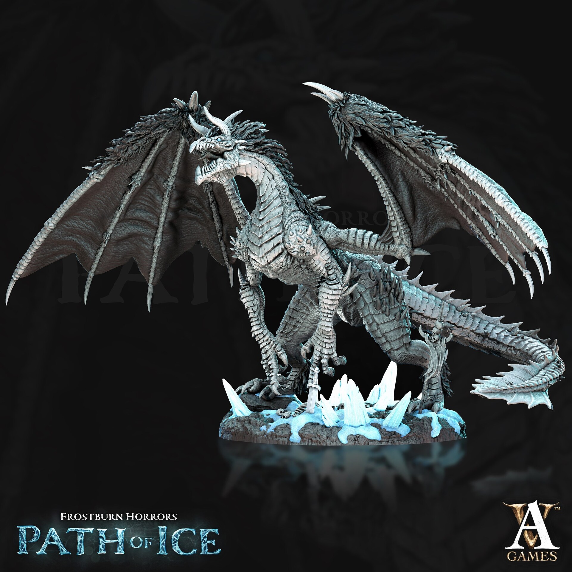 ArtStation - Frost Burn Horrors / Path of Ice / Blizzard Dragon