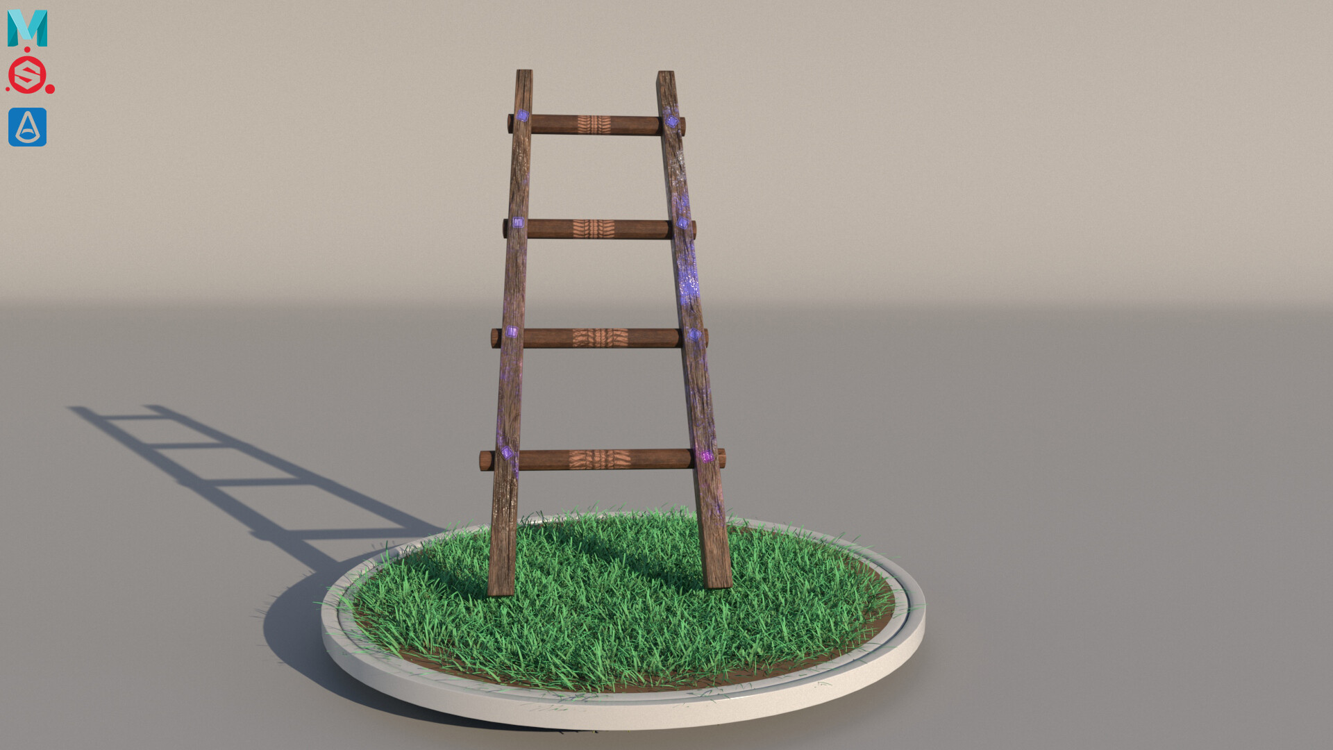 ArtStation - A Stylized Ladder.