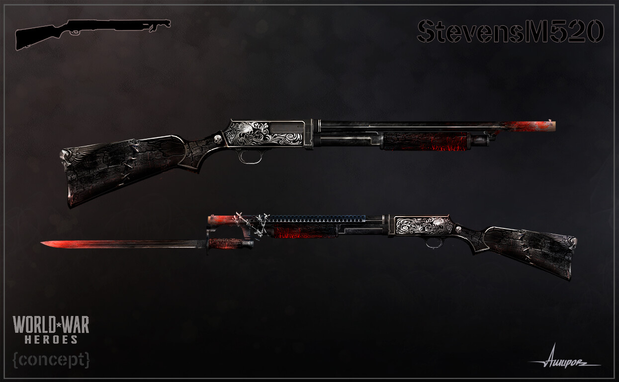 ArtStation - Stevens M 520 , Skin "Reaper"