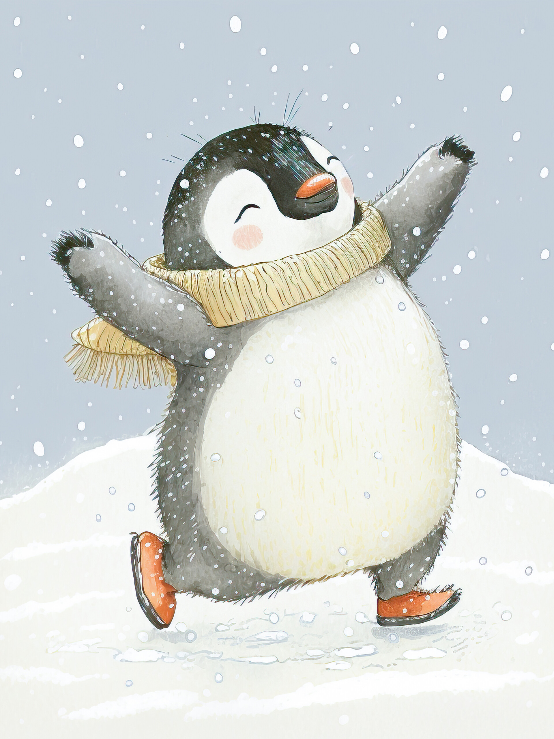 ArtStation - Penguin in the Snow