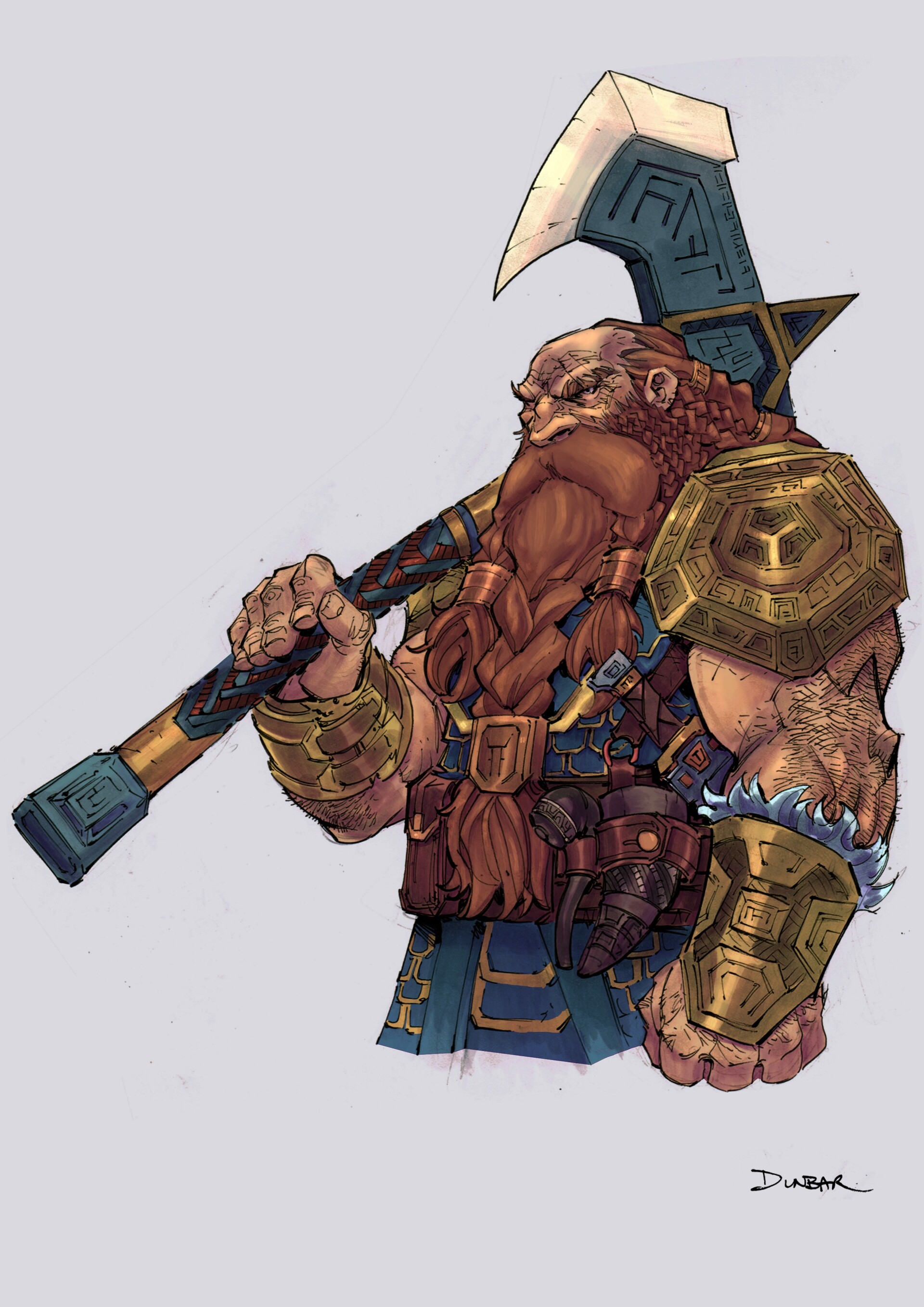 Daniel B Jones - Comic Colour - Dwarf (Max Dunbar)