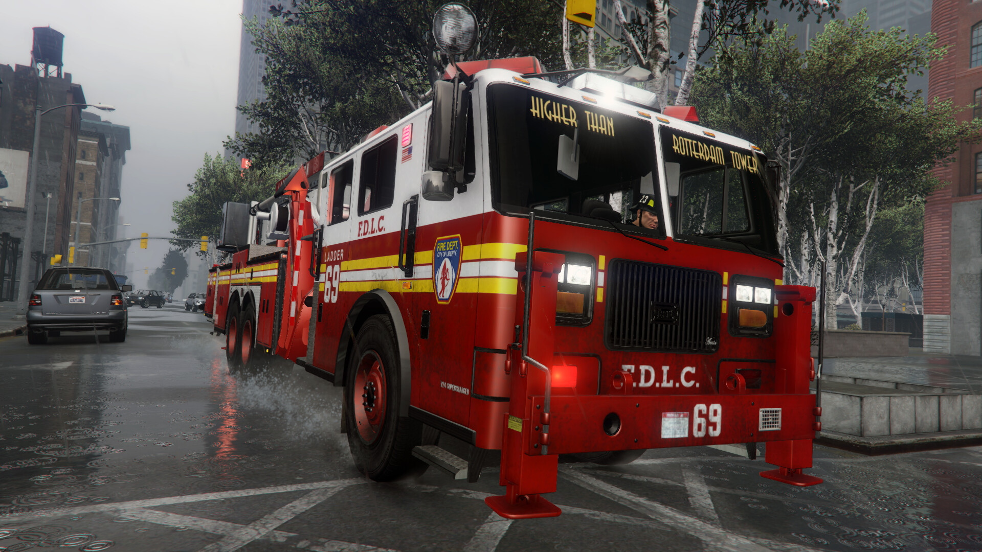 Guy Thornton - GTA V Mod - FDLC Ladder Truck (2021)