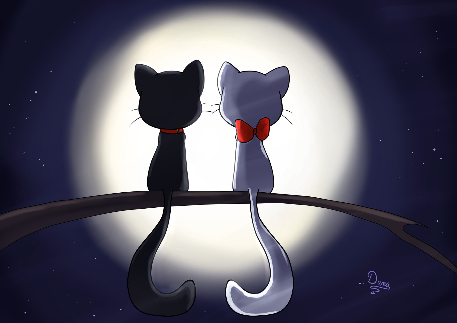 ArtStation - Cat's night